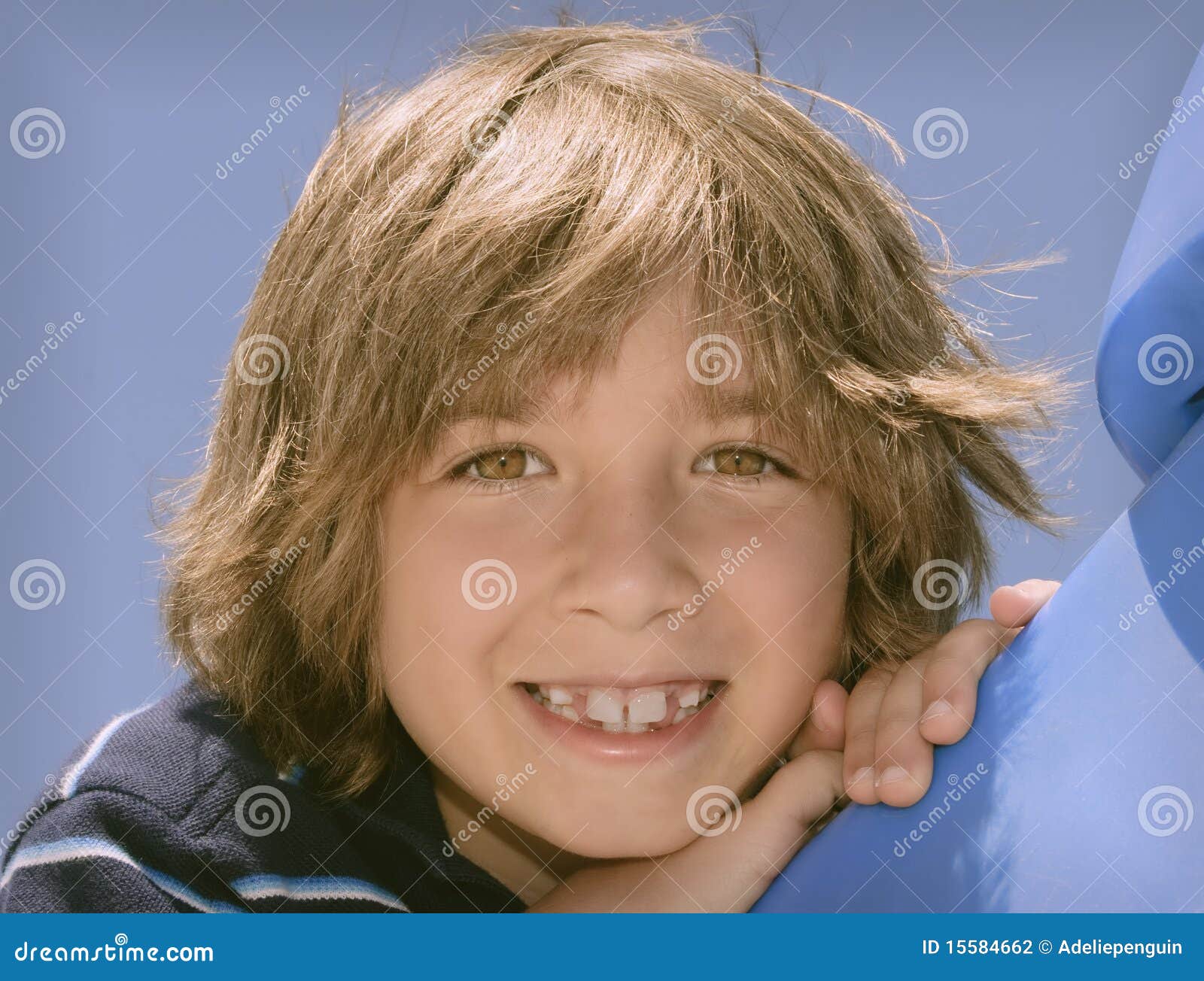 Boy with Big Smile stock photo. Image of toothy, bright - 15584662