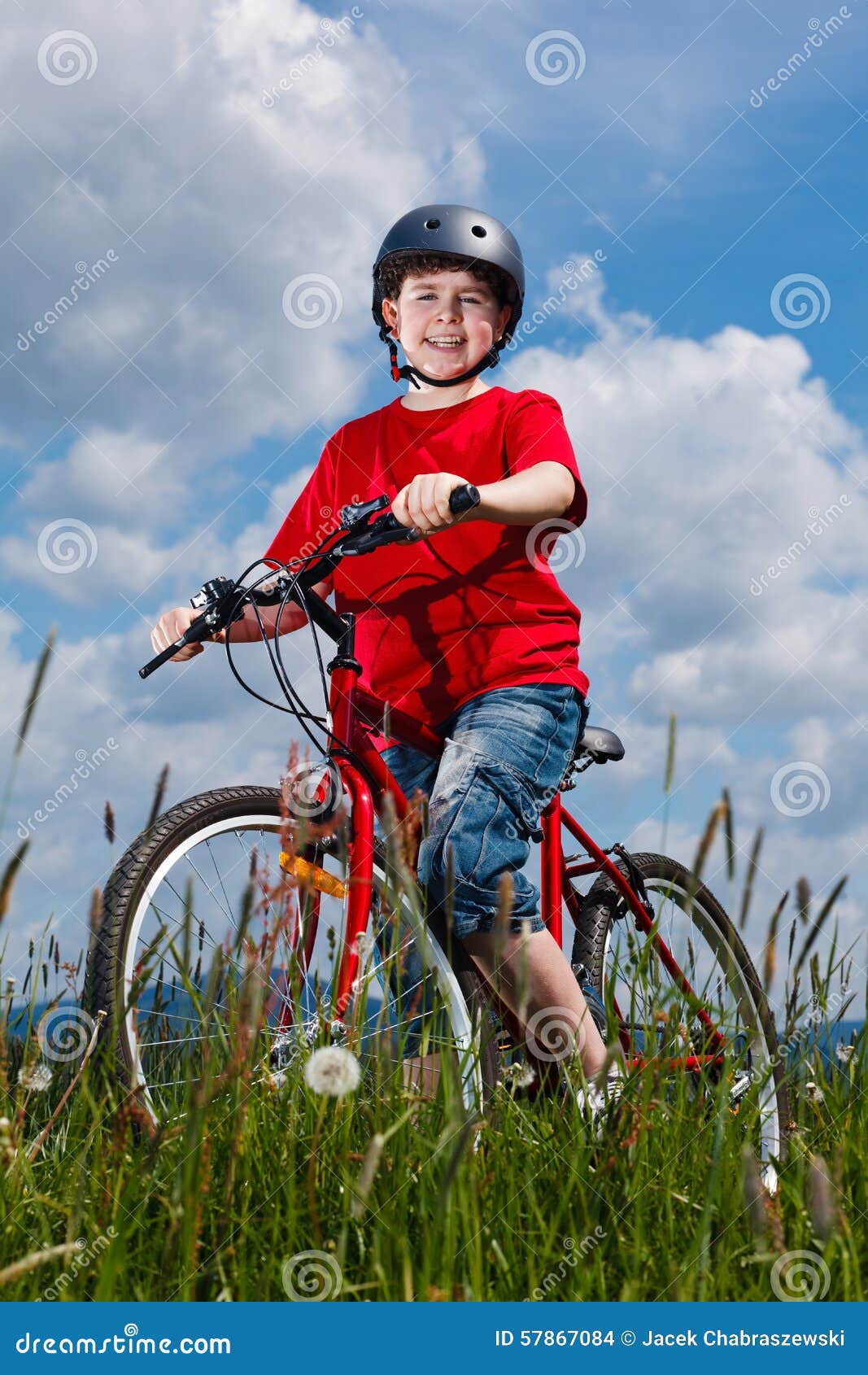Boy biking stock photo. Image of activity, cycling, blue - 57867084