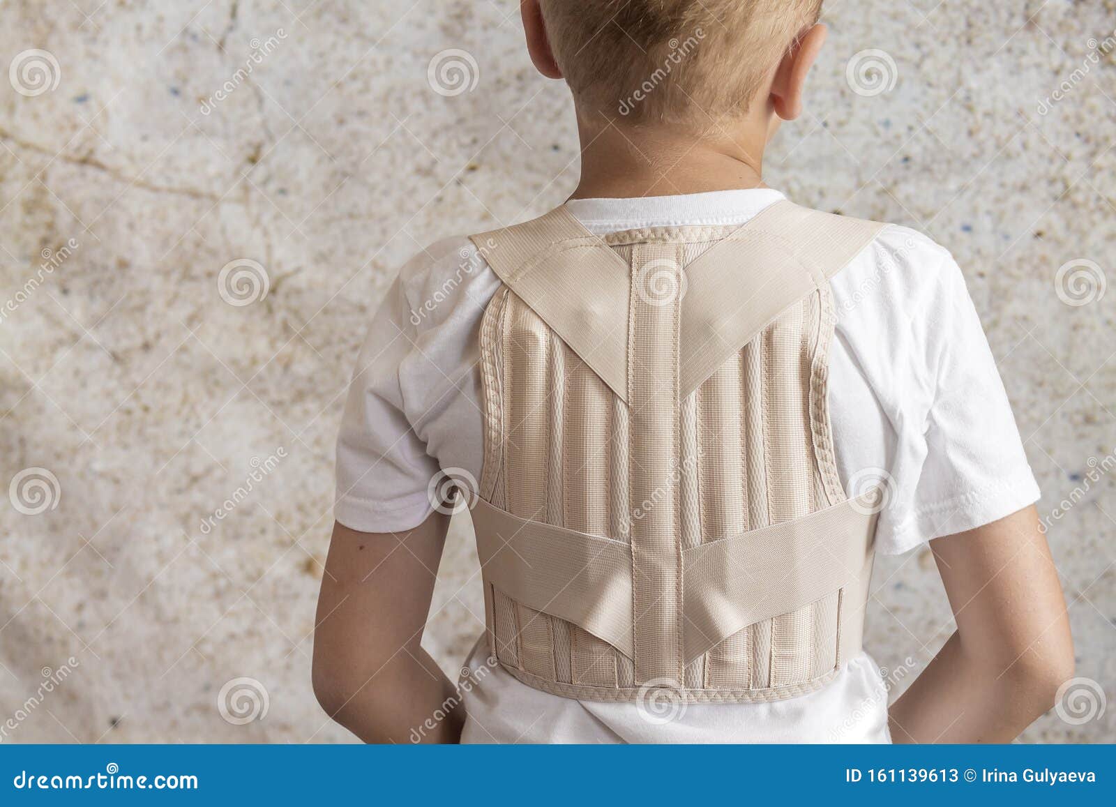 The Boy is a Blond in a Corset Stock Image - Image of velcro, curve ...
