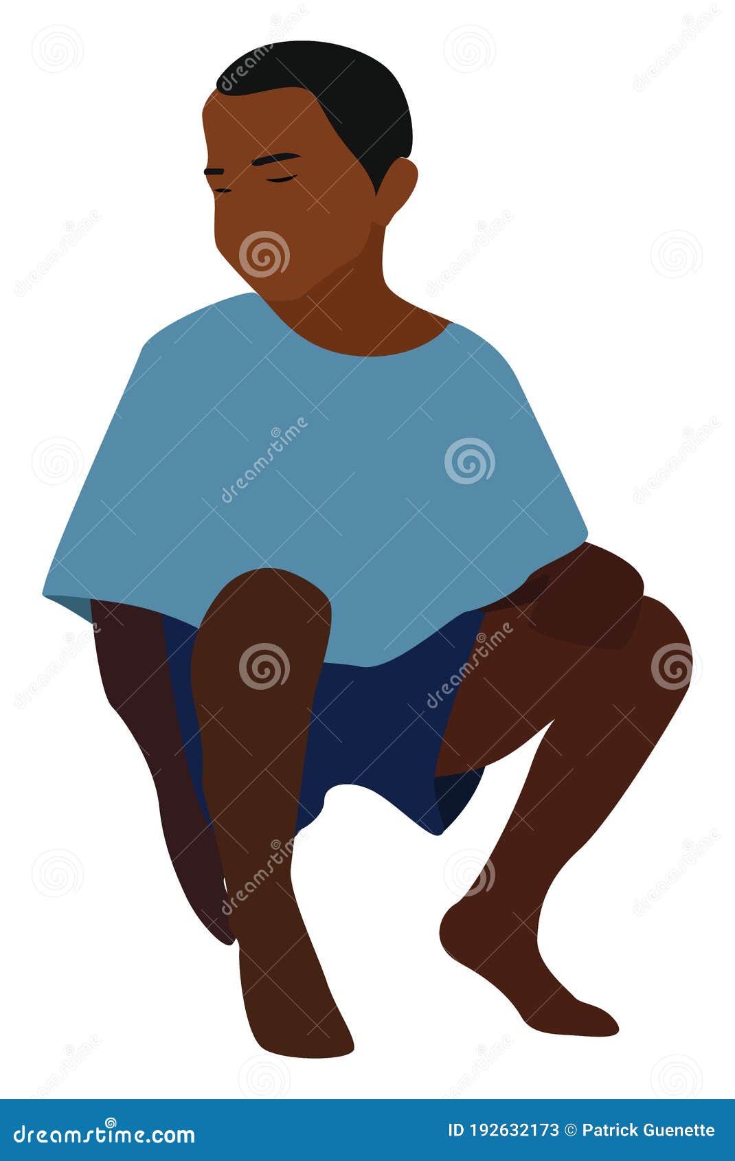 Boy in Blue, Illustration, Vector Stock Vector - Illustration of sports ...