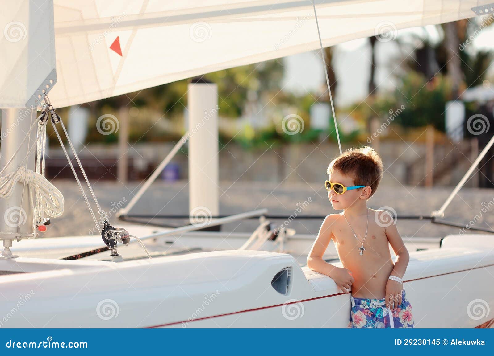 Boy and boats stock image. Image of nature, competition - 29230145