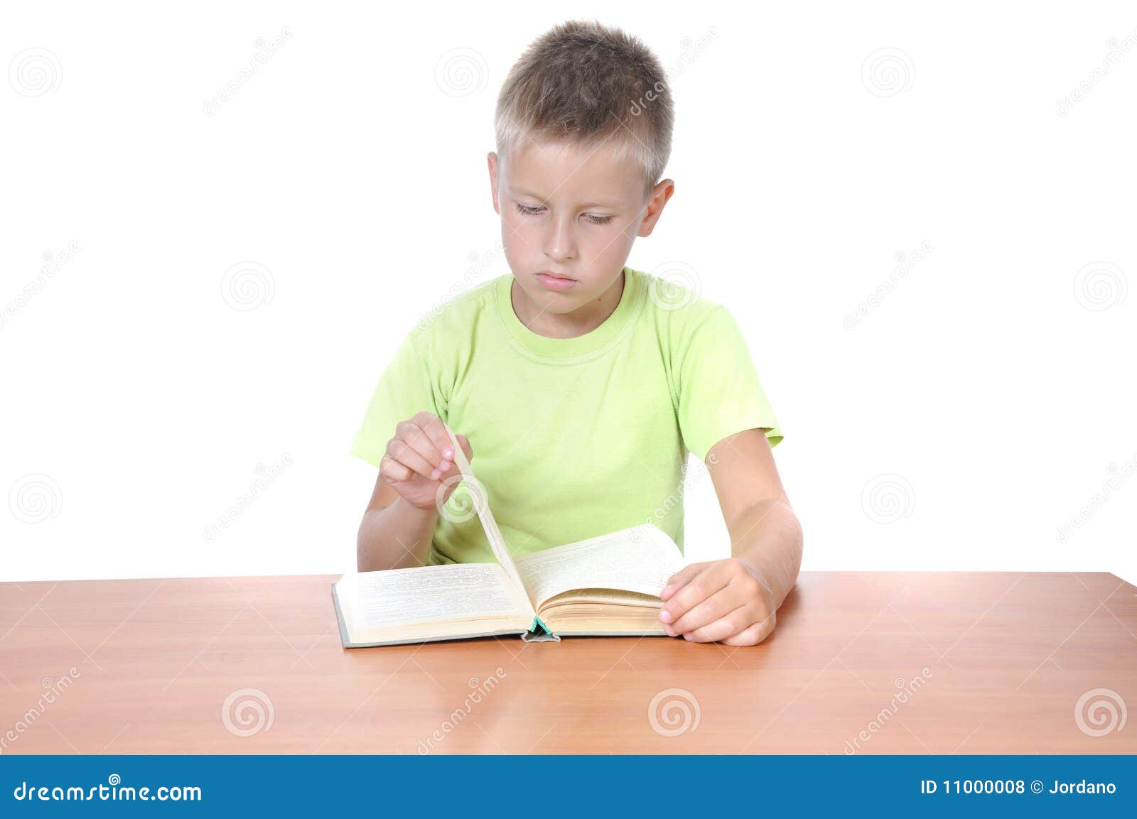 Boy with the book stock photo. Image of eyes, childhood - 11000008