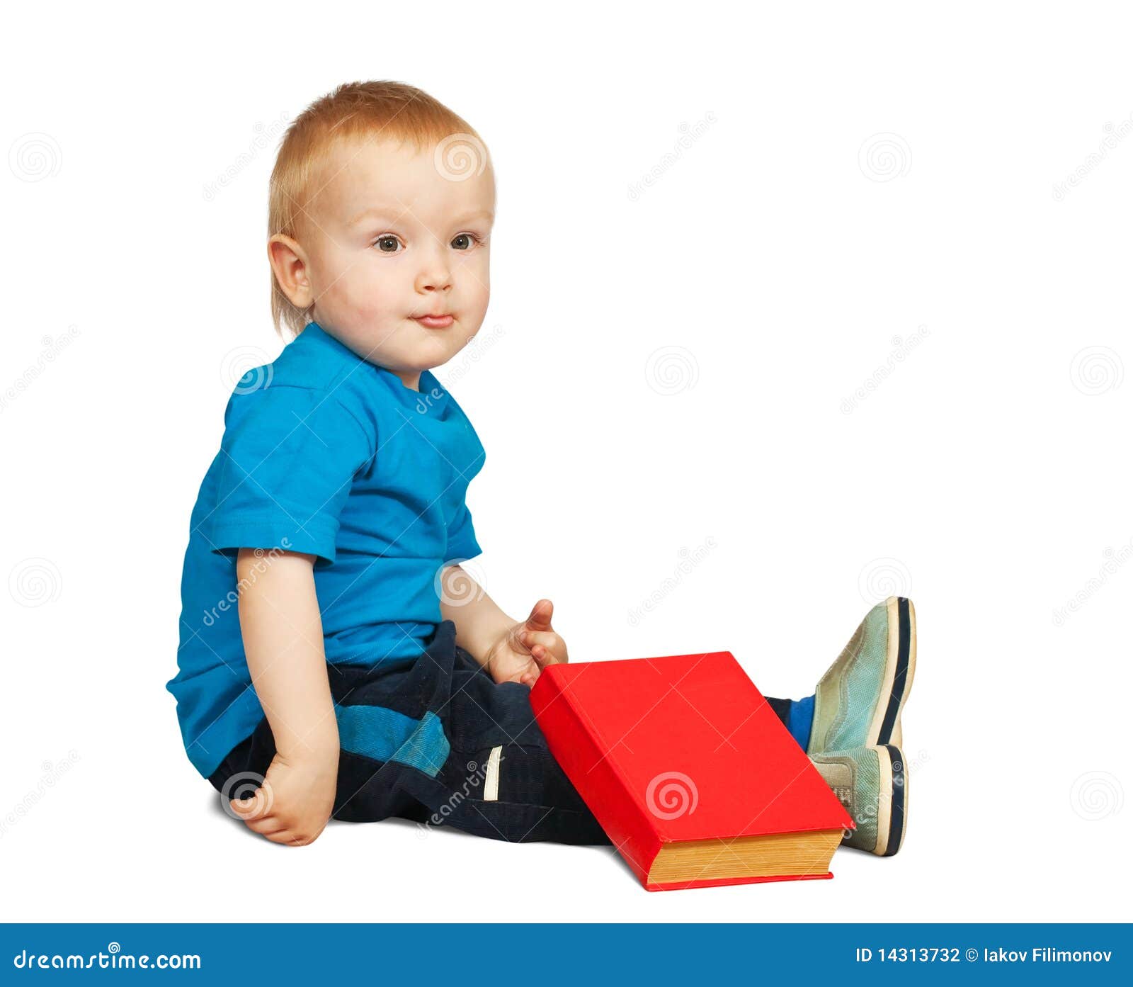 Boy with book stock photo. Image of path, education, preschooler - 14313732