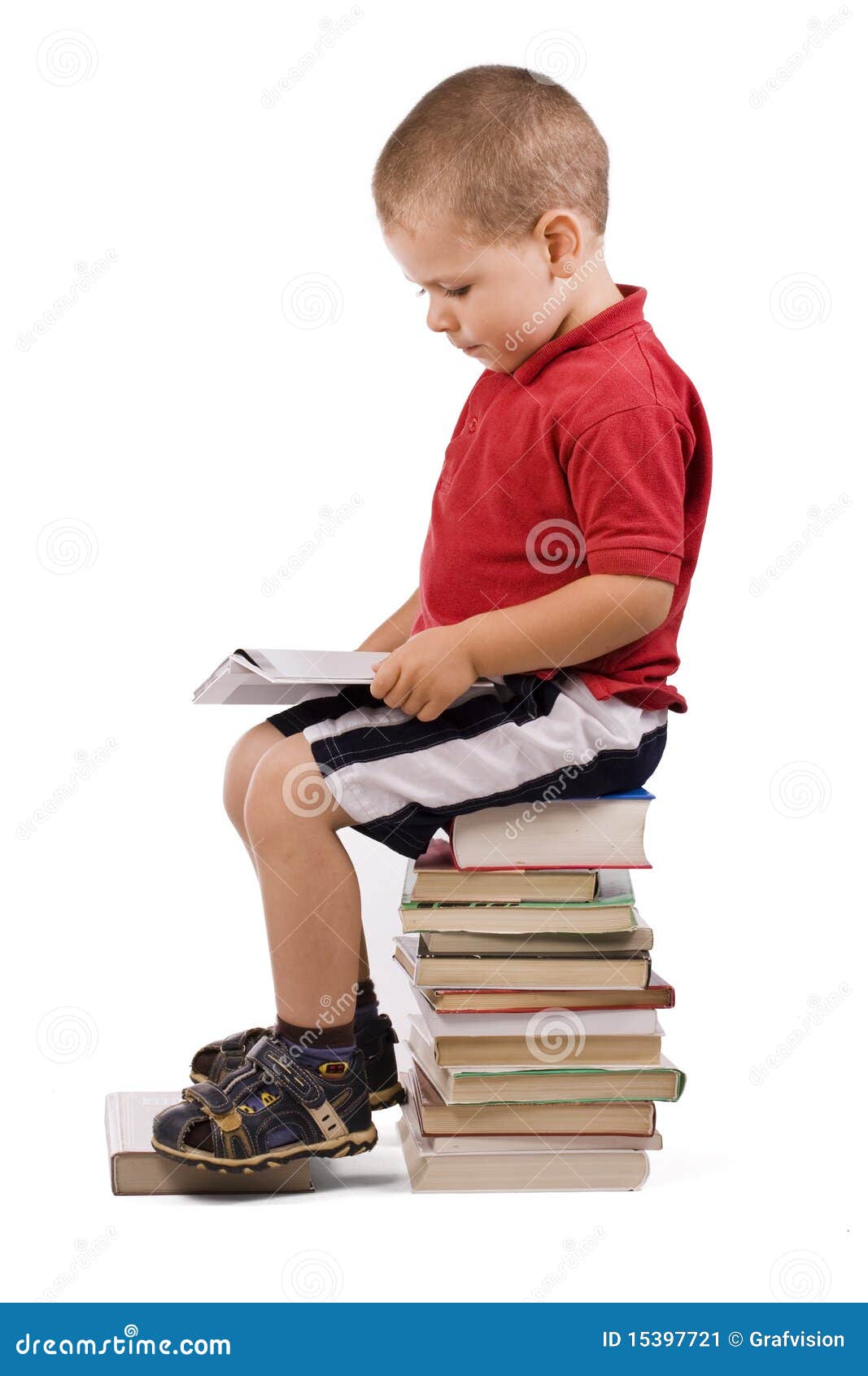 Boy and book stock image. Image of knowledge, heap, literature - 15397721
