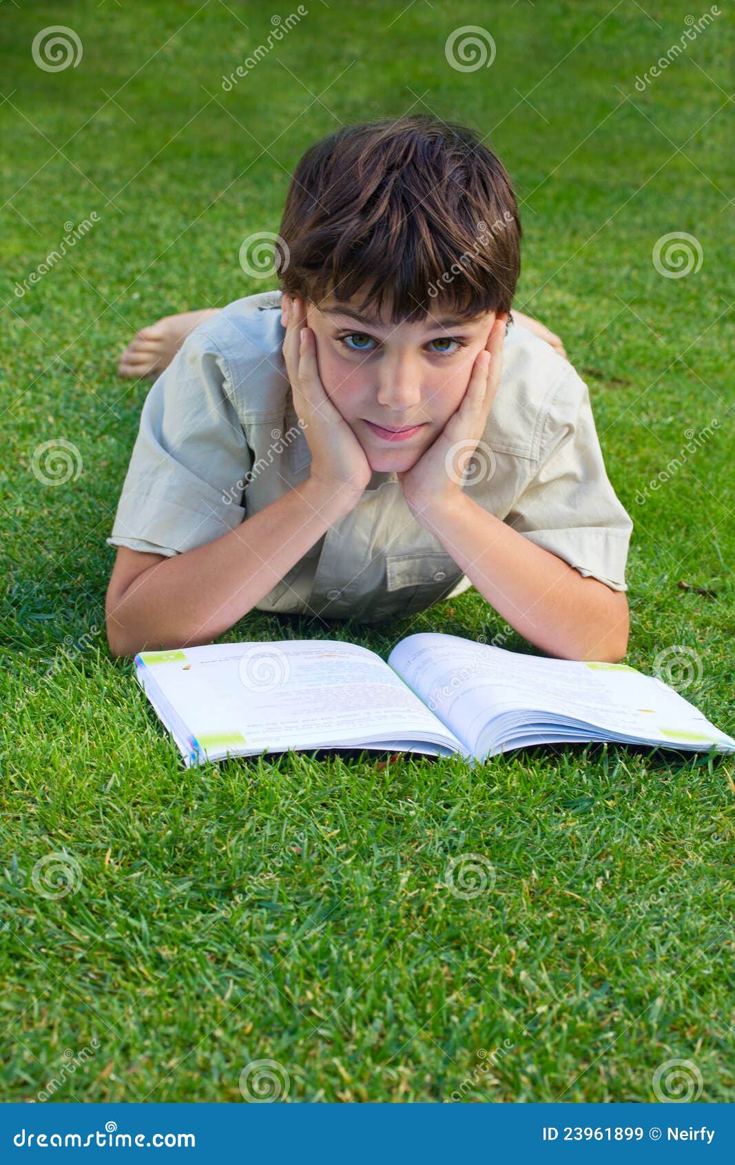 Boy with book stock image. Image of modern, schoolchild - 23961899