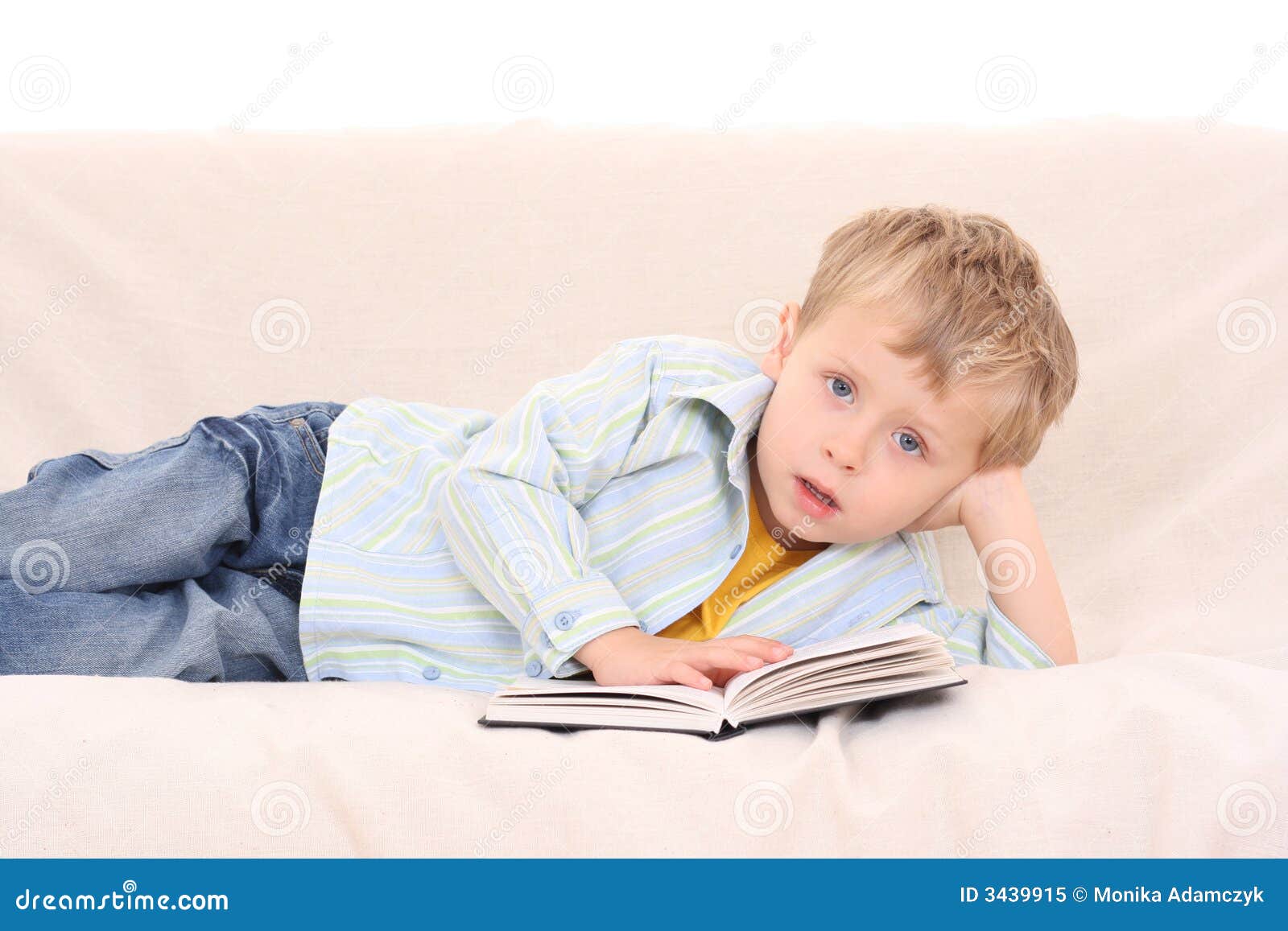 Boy and book stock image. Image of reading, learning, relaxation - 3439915