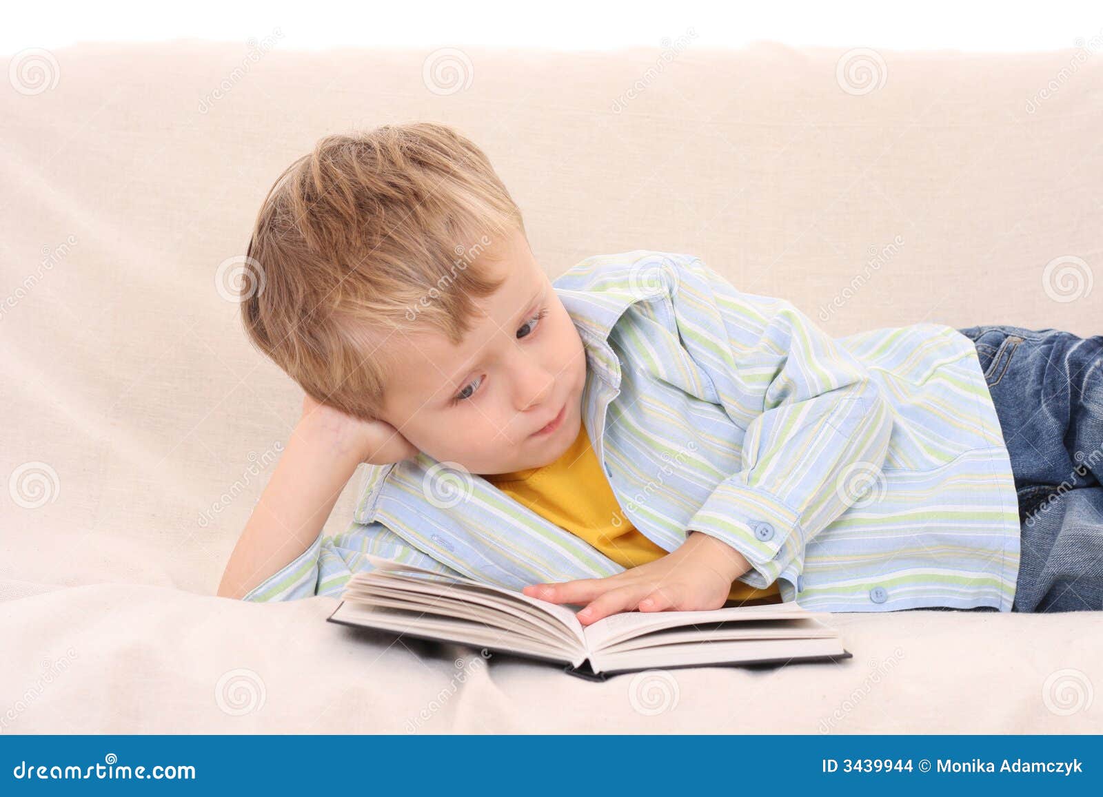 Boy and book stock photo. Image of storytelling, book - 3439944