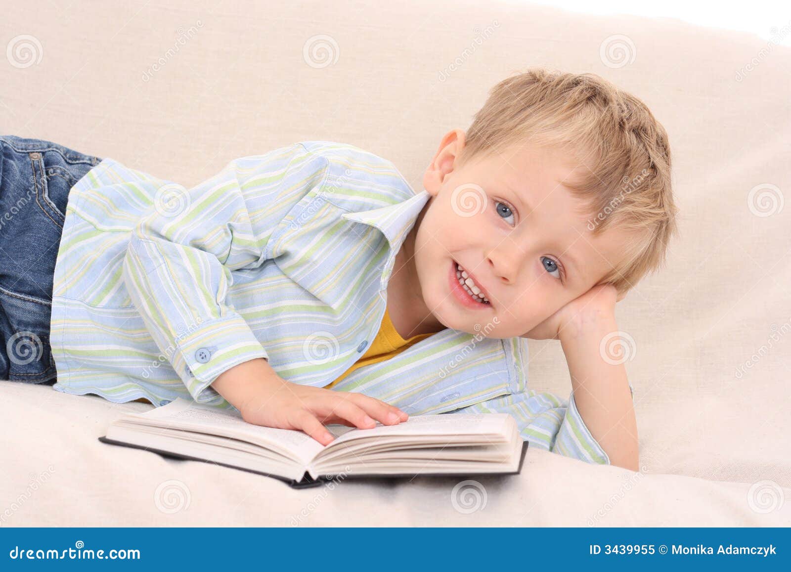 Boy and book stock image. Image of years, studying, reading - 3439955