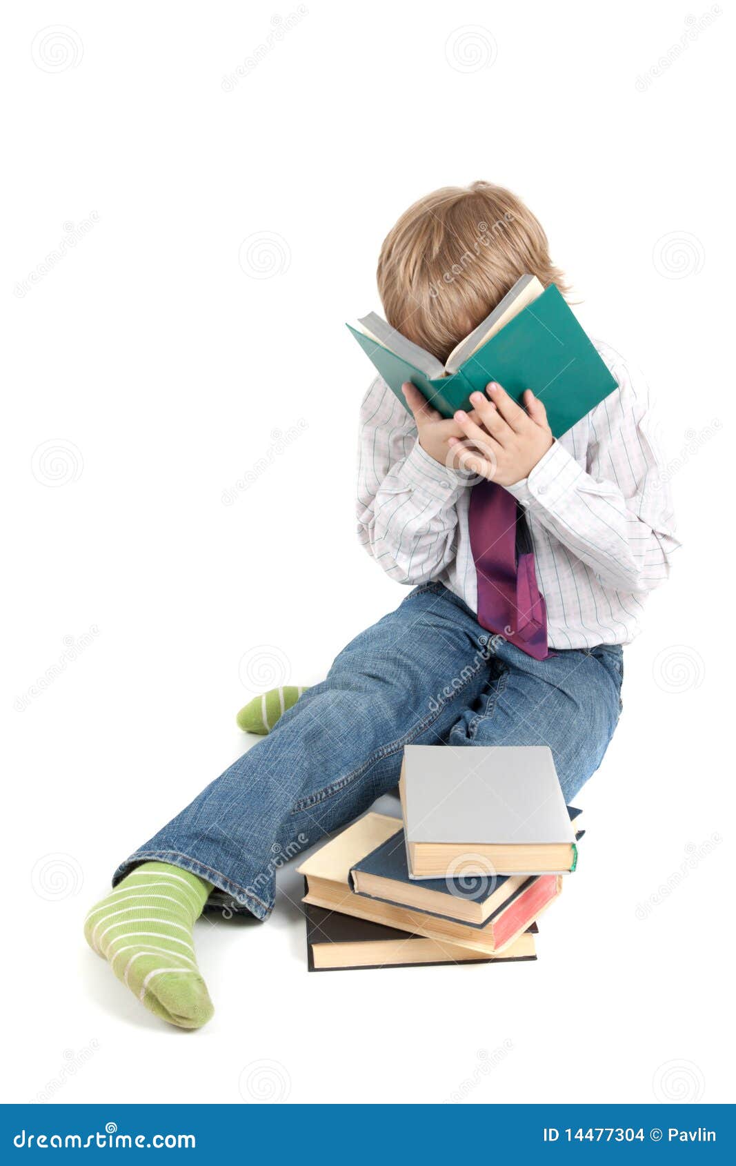 Boy and books stock photo. Image of human, satisfied - 14477304