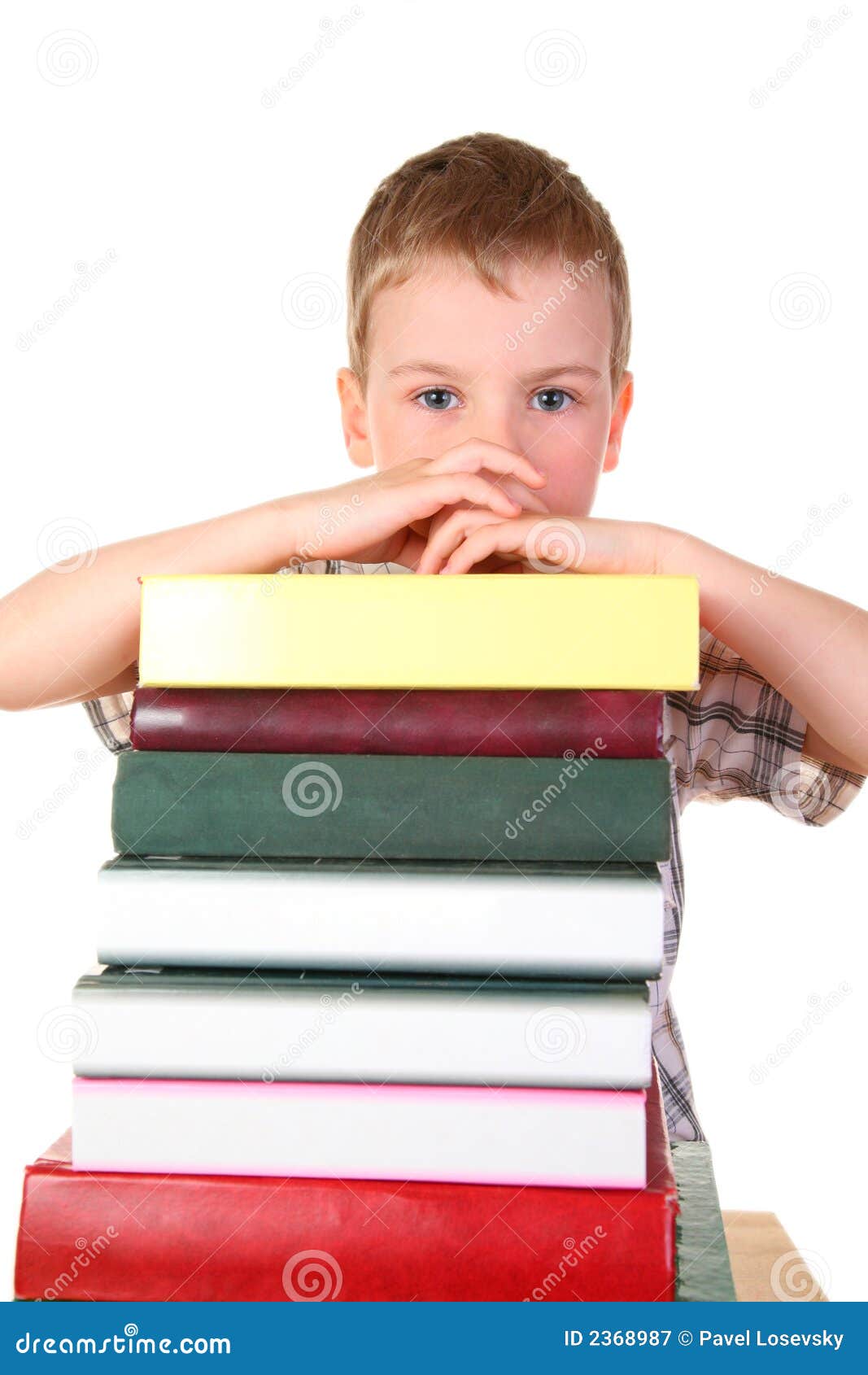 Boy with books stock image. Image of boys, child, male - 2368987