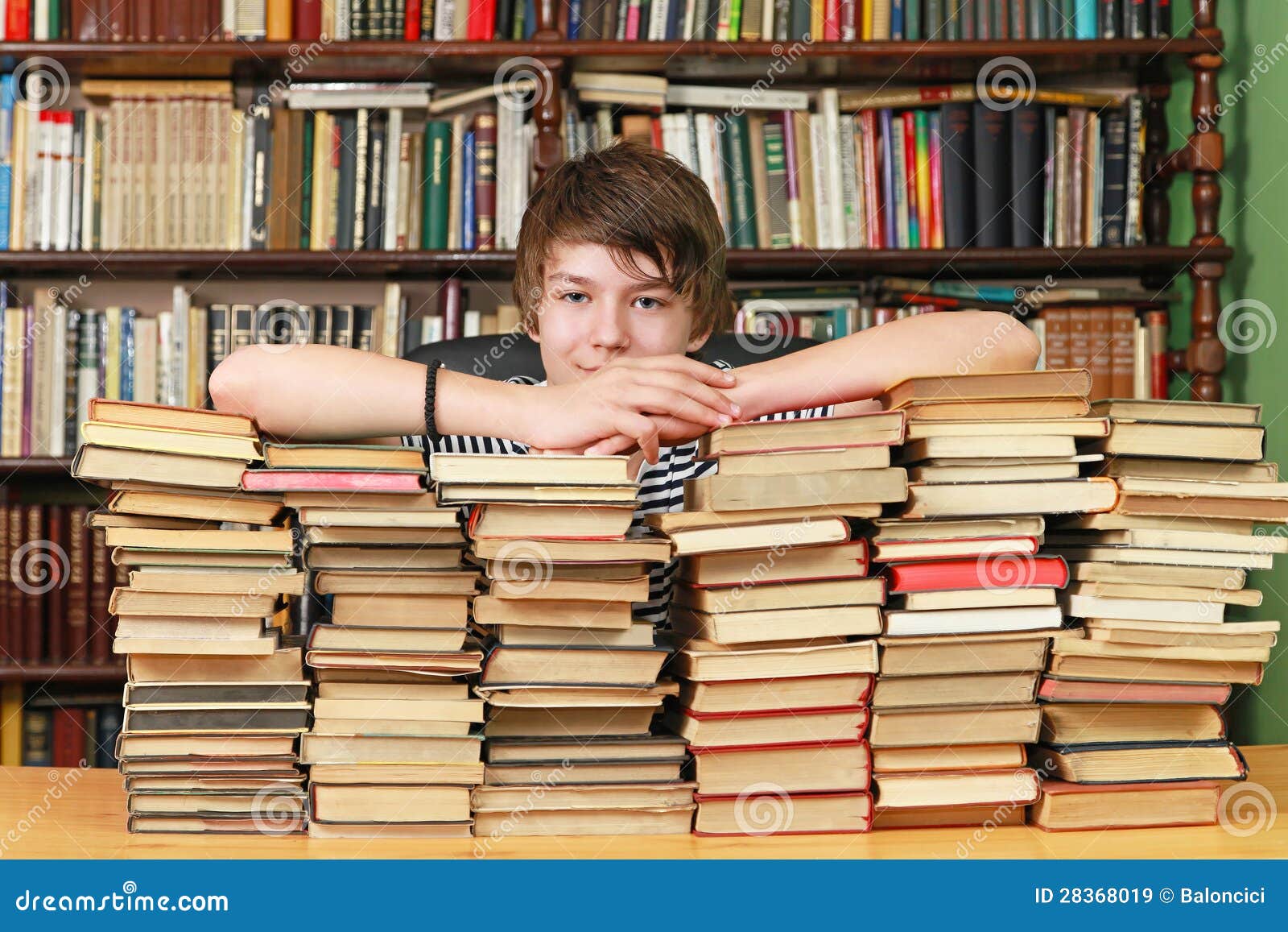 Boy and books stock image. Image of read, hansome, trendy - 28368019