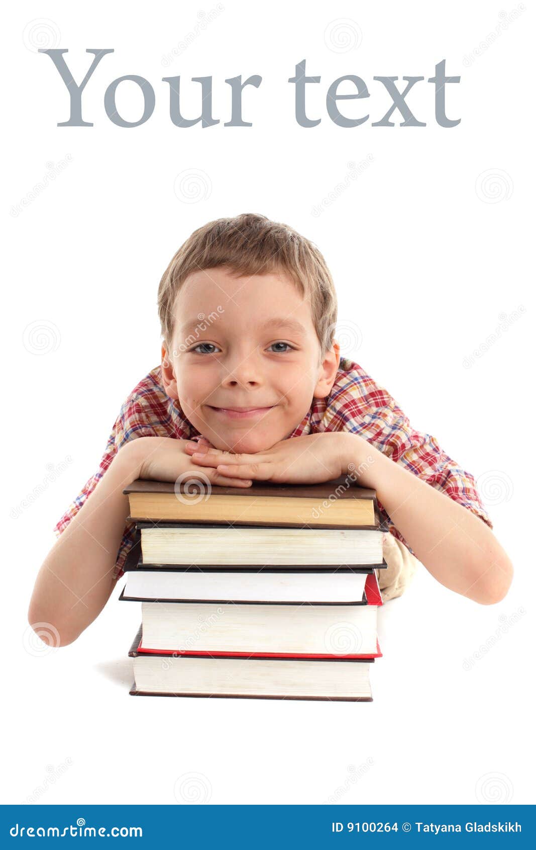 Boy with books stock photo. Image of elementary, teenager - 9100264