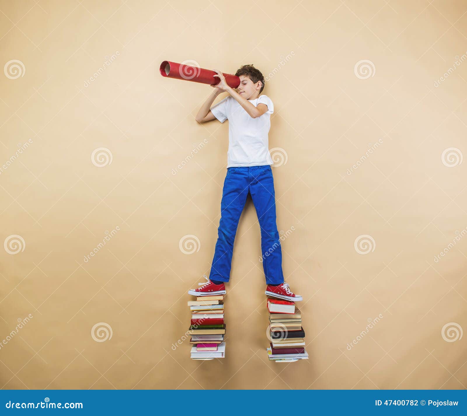 Boy with books stock photo. Image of books, happy, kids - 47400782
