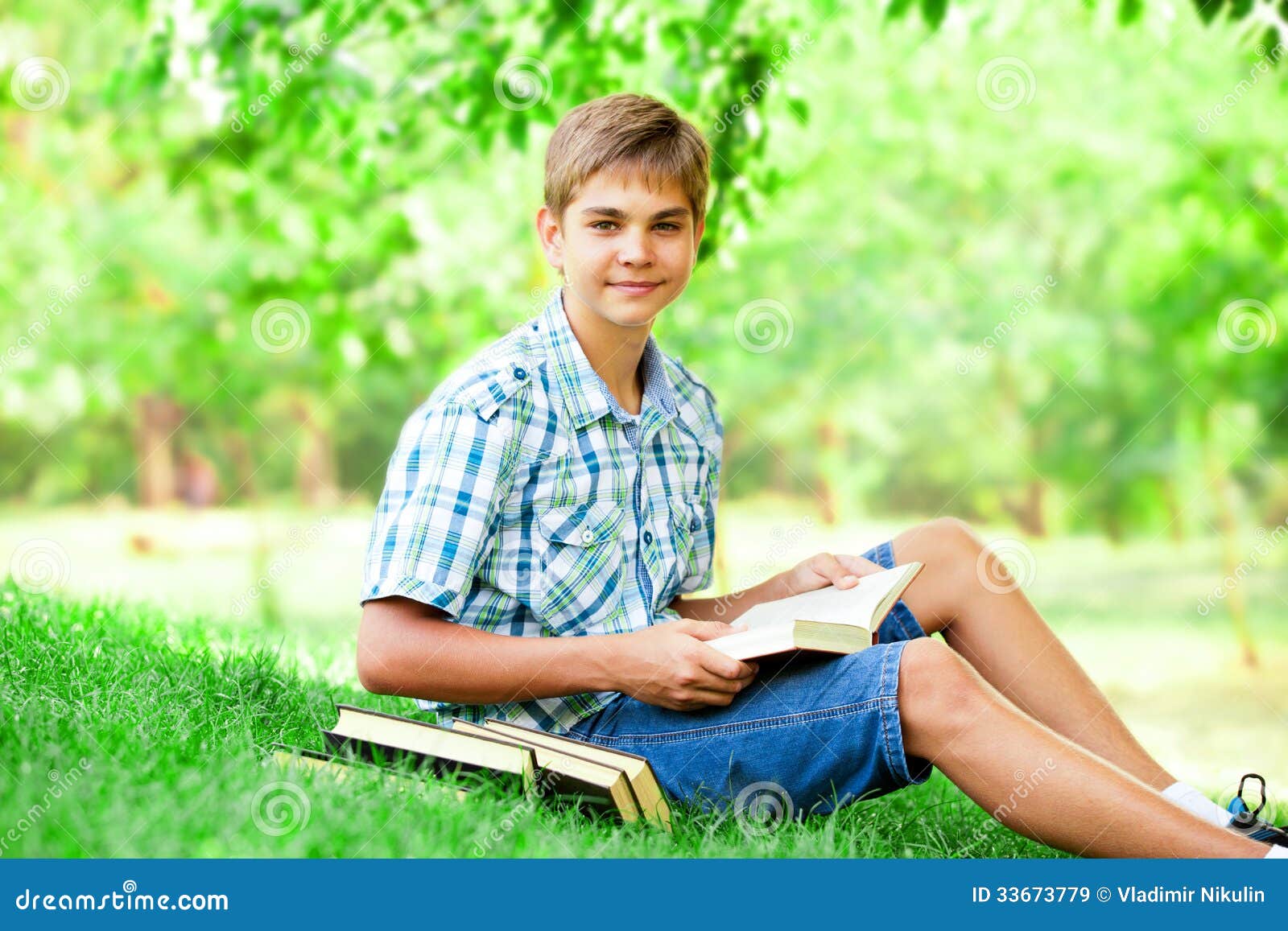 Boy with books stock image. Image of school, pupil, learn - 33673779