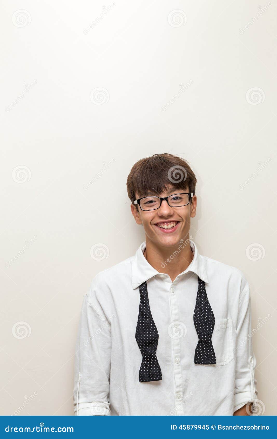 Boy with bow tie undone stock image. Image of party, hipster - 45879945