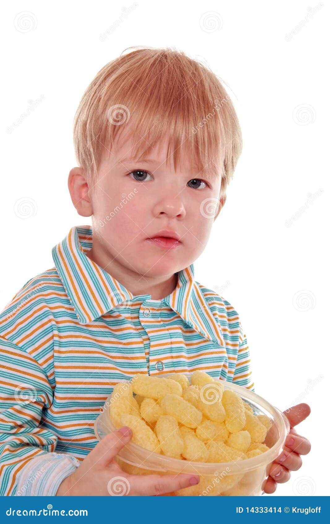 Boy at Breakfast Cornflakes Stock Photo - Image of tooth, sweet: 14333414