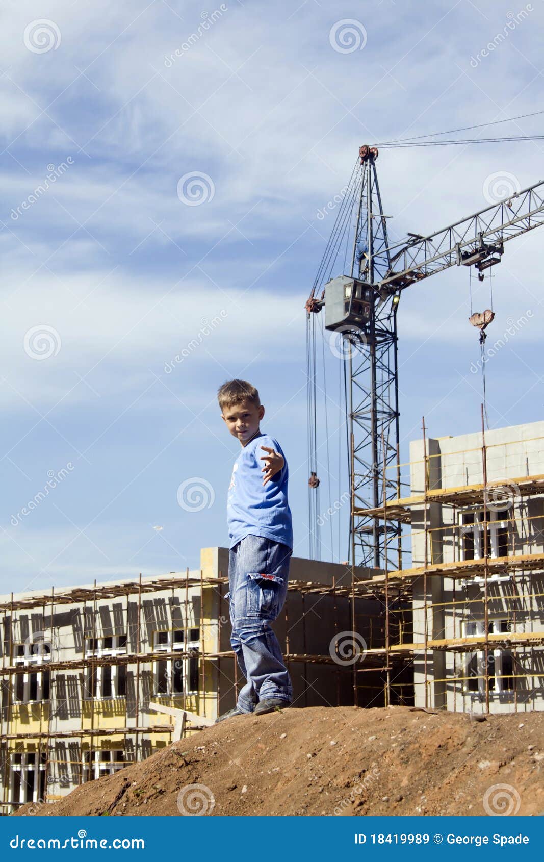Boy builder stock image. Image of housing, frame, child - 18419989