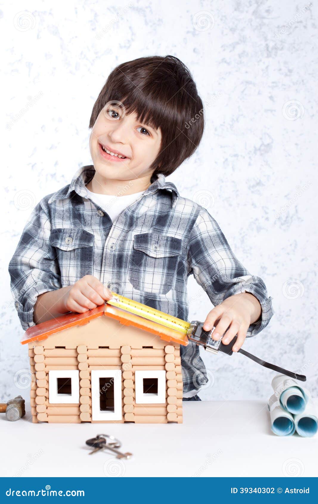 Boy builder stock photo. Image of construction, person - 39340302