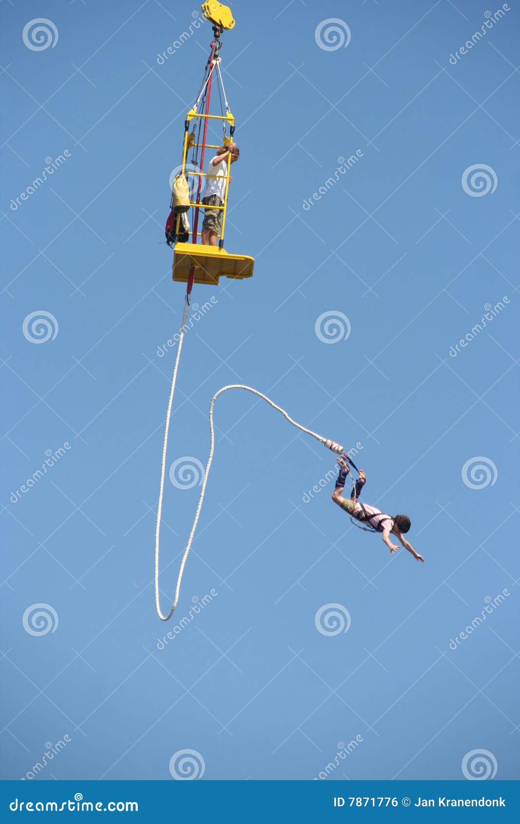 Boy Bungee jumping editorial photo. Image of bungee, jumping - 7871776