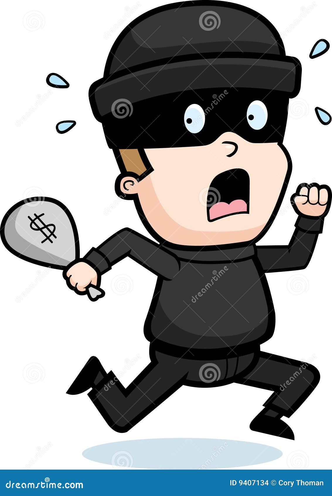 Boy Burglar stock vector. Illustration of blonde, child - 9407134