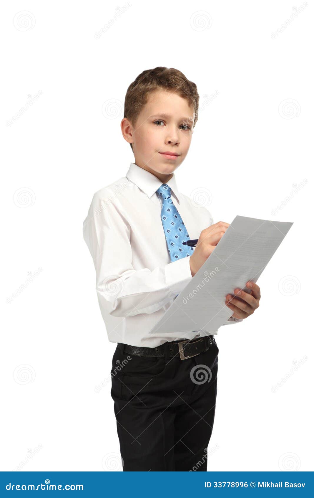 Boy in business clothing stock photo. Image of portrait - 33778996