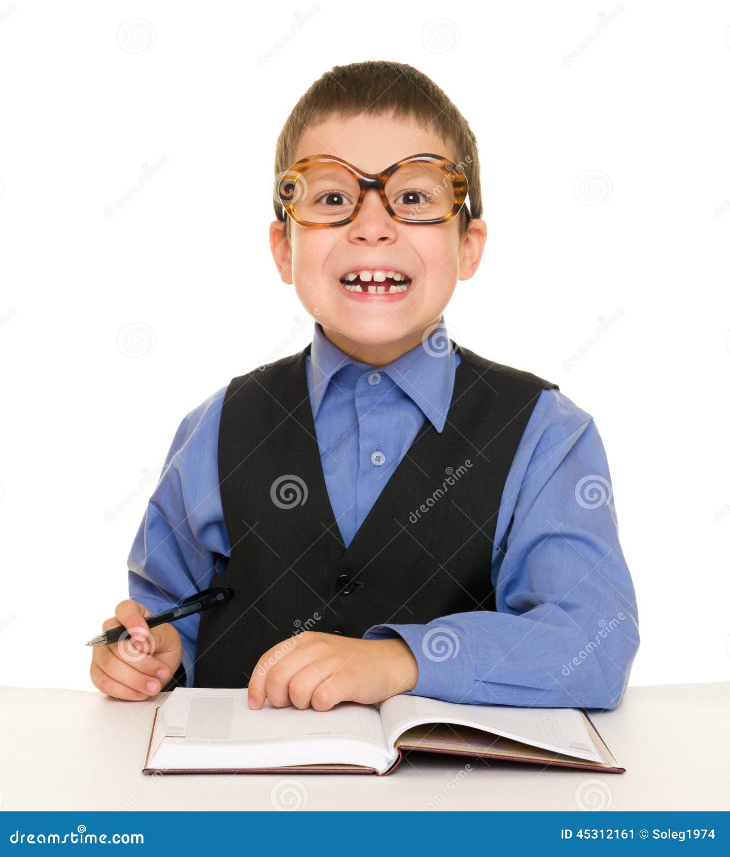 Boy in a Business Suit with Diary Stock Image - Image of jacket ...