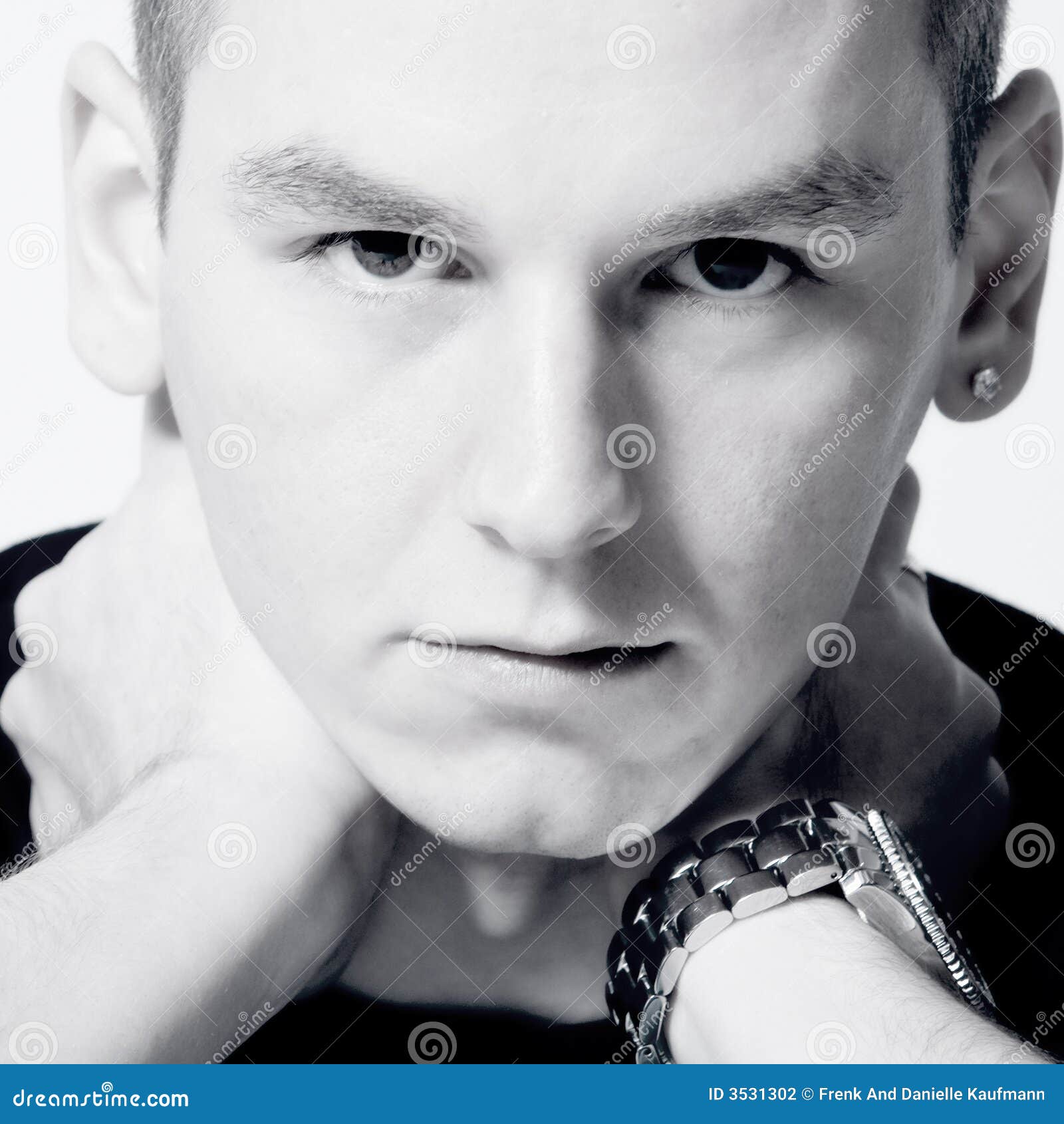 Boy BW portrait stock photo. Image of model, looking, studio - 3531302