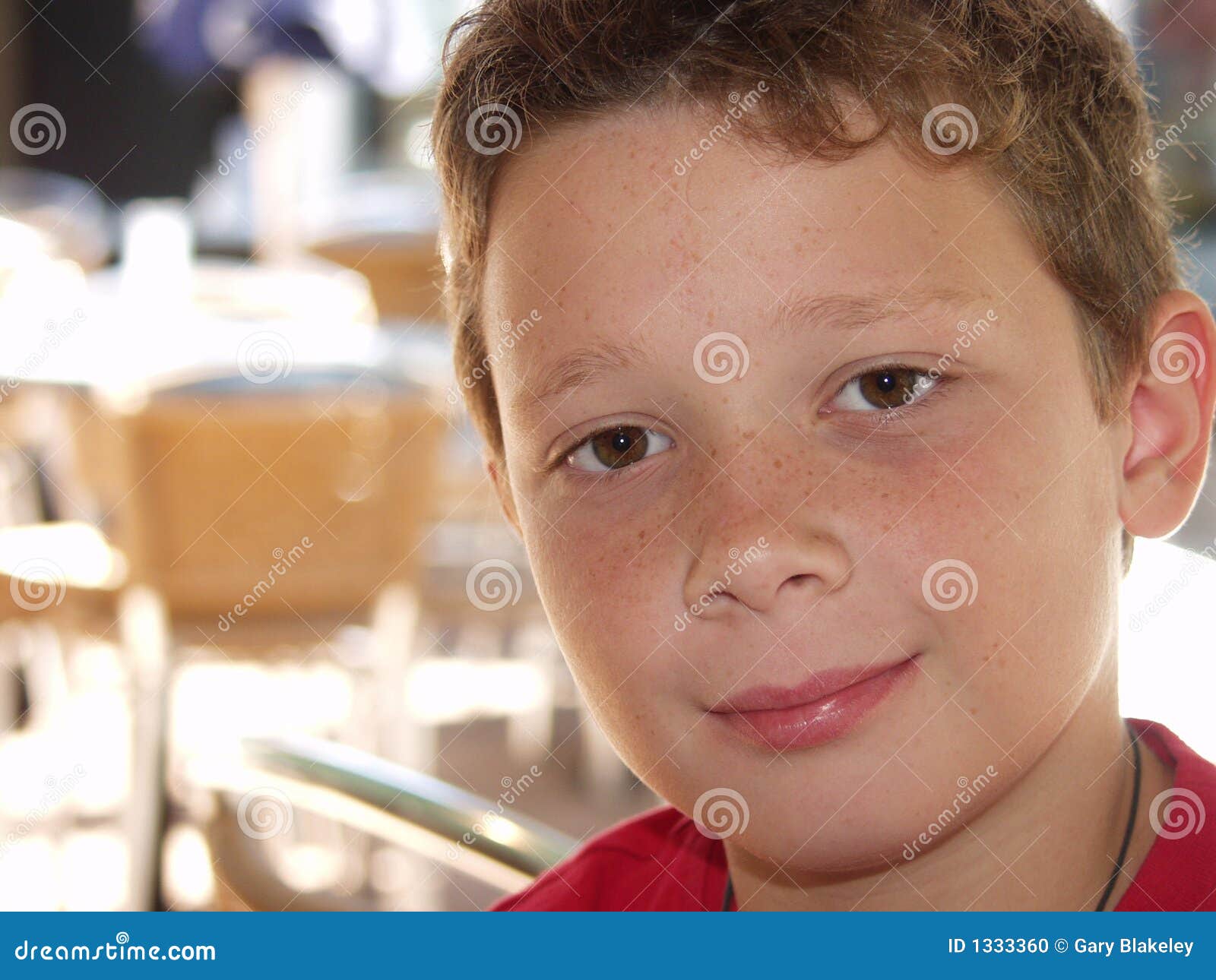 Boy in Cafe stock photo. Image of handsome, casually, nine - 1333360