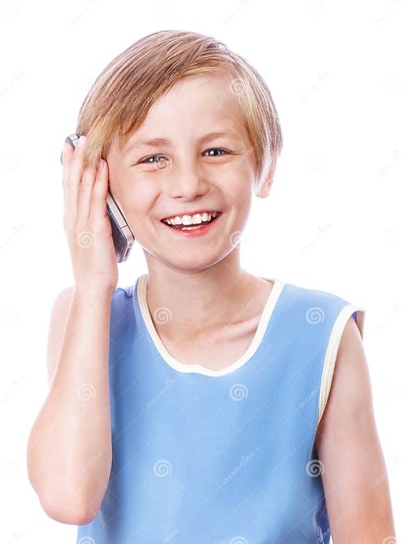 Boy calling phone stock photo. Image of action, girl - 59684116