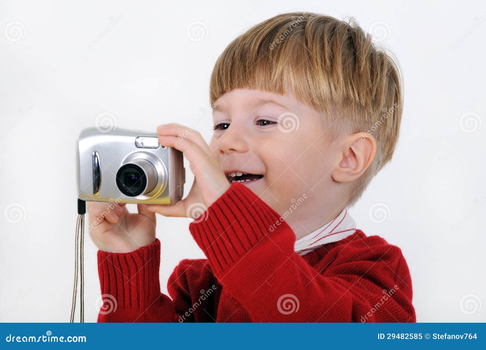 Boy with a camera stock image. Image of little, camera - 29482585