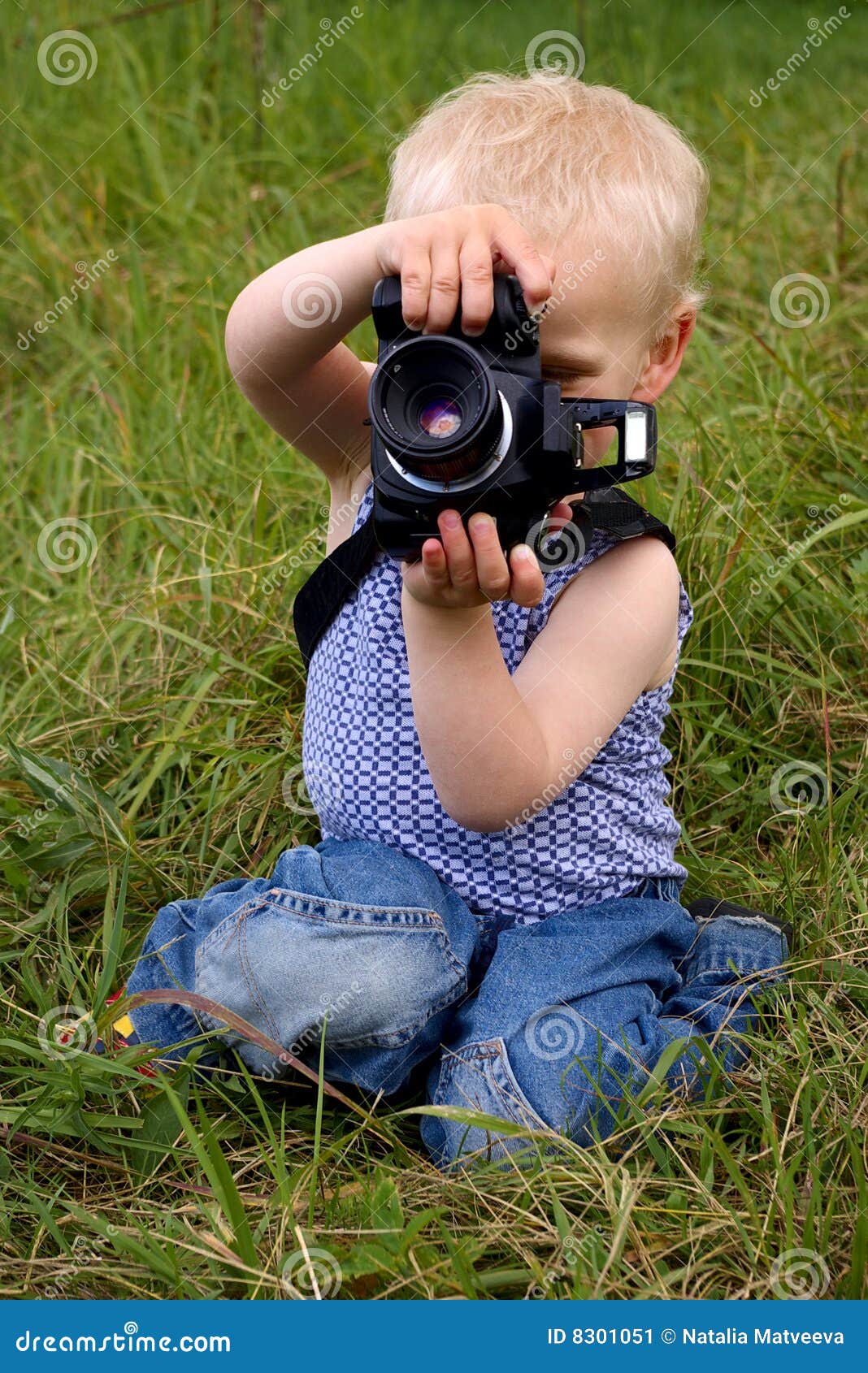 Boy with camera stock image. Image of learning, nature - 8301051