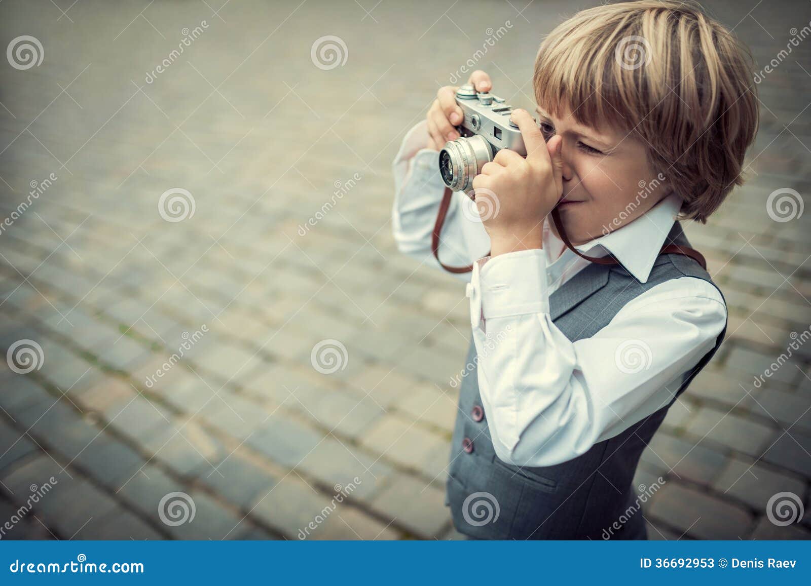 Boy with a camera stock image. Image of caucasian, concepts - 36692953