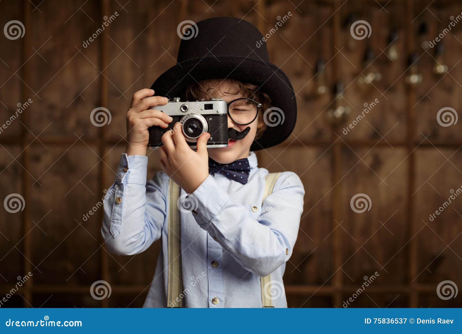 Boy with camera stock image. Image of child, camera, glasses - 75836537