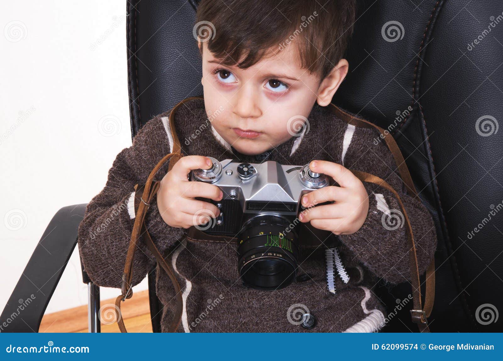 Boy with camera stock photo. Image of cute, baby, digital - 62099574