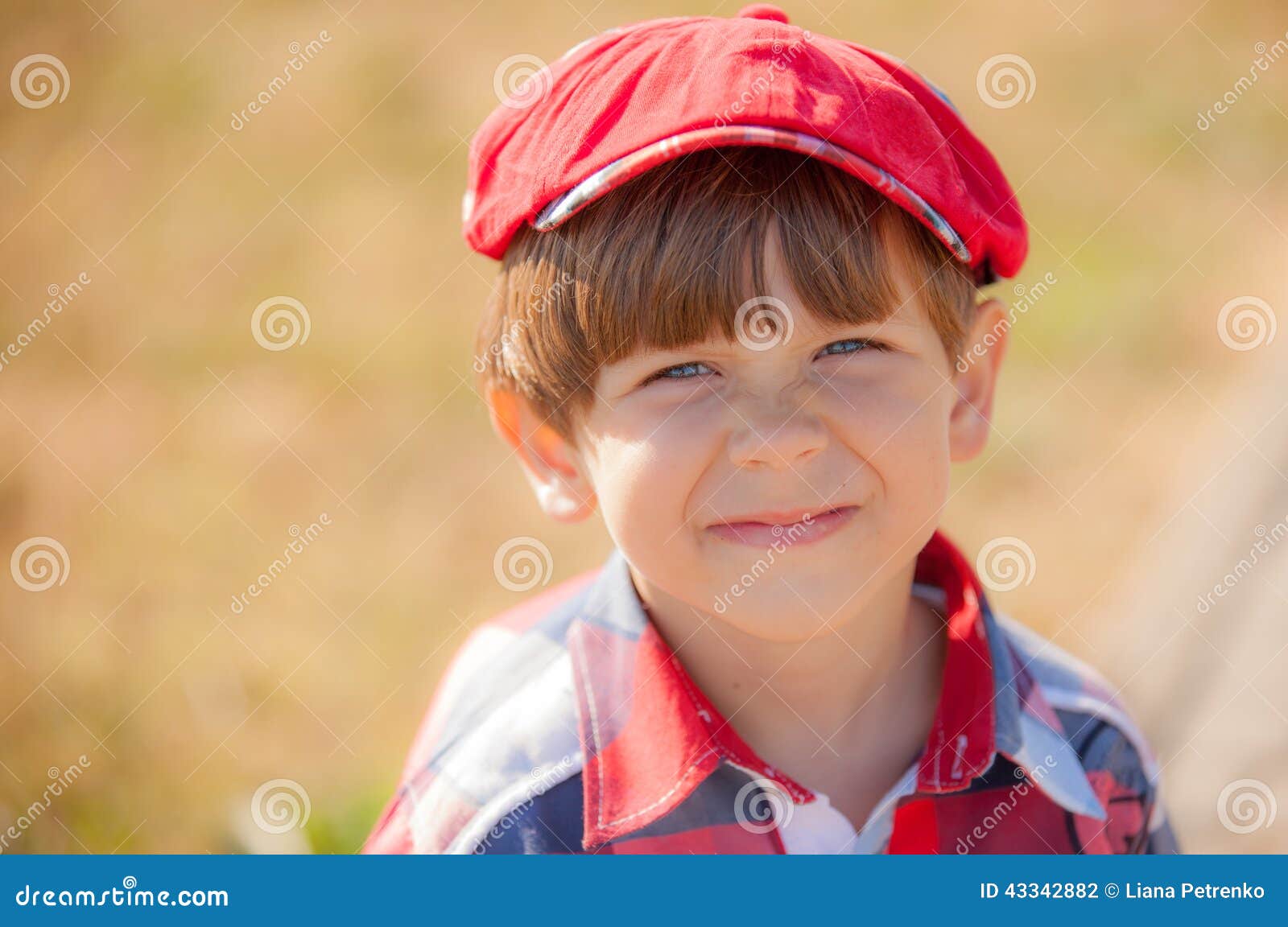 Boy in a cap stock photo. Image of childhood, white, people - 43342882