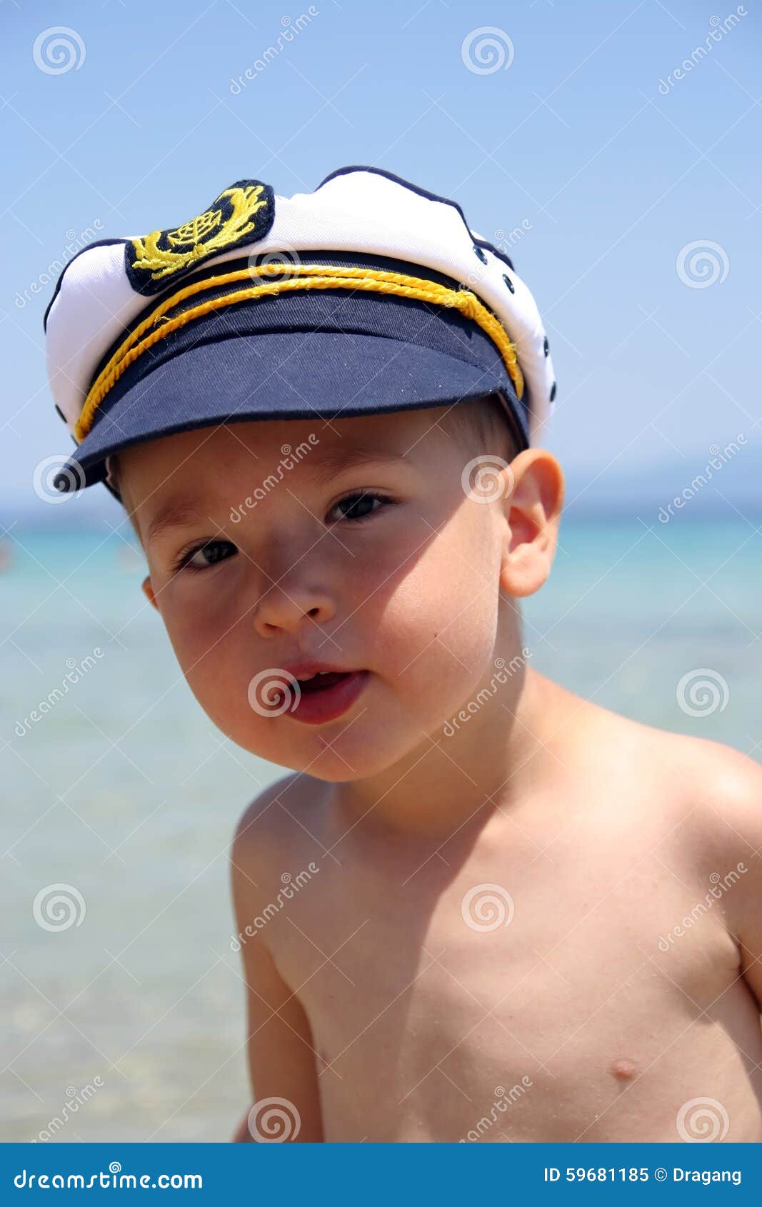 Boy Captain stock image. Image of celebration, child - 59681185