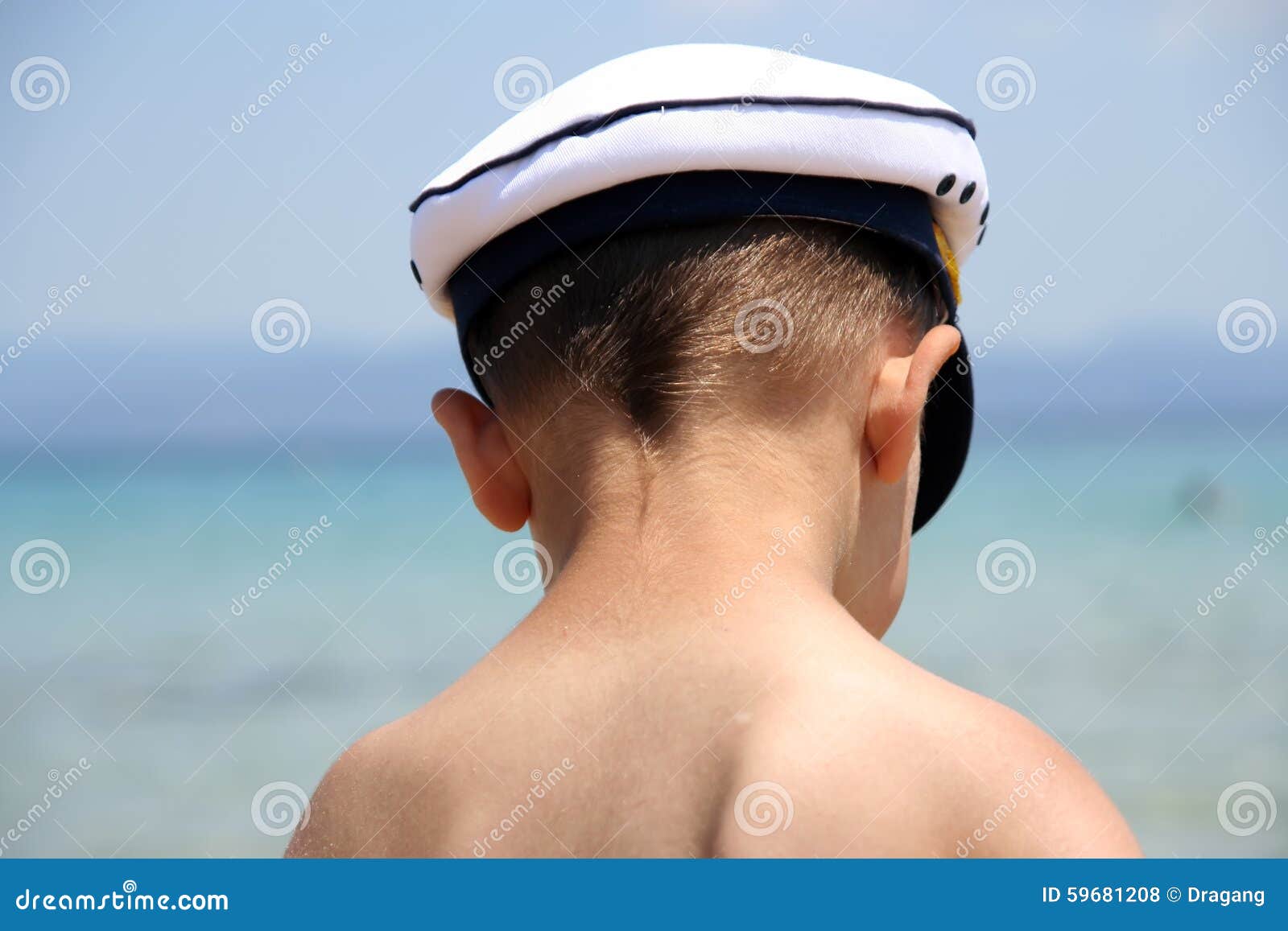 Boy Captain stock photo. Image of child, nice, face, expression - 59681208