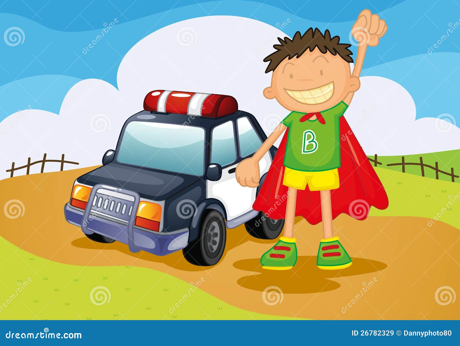 Boy and car stock vector. Illustration of little, sketch - 26782329