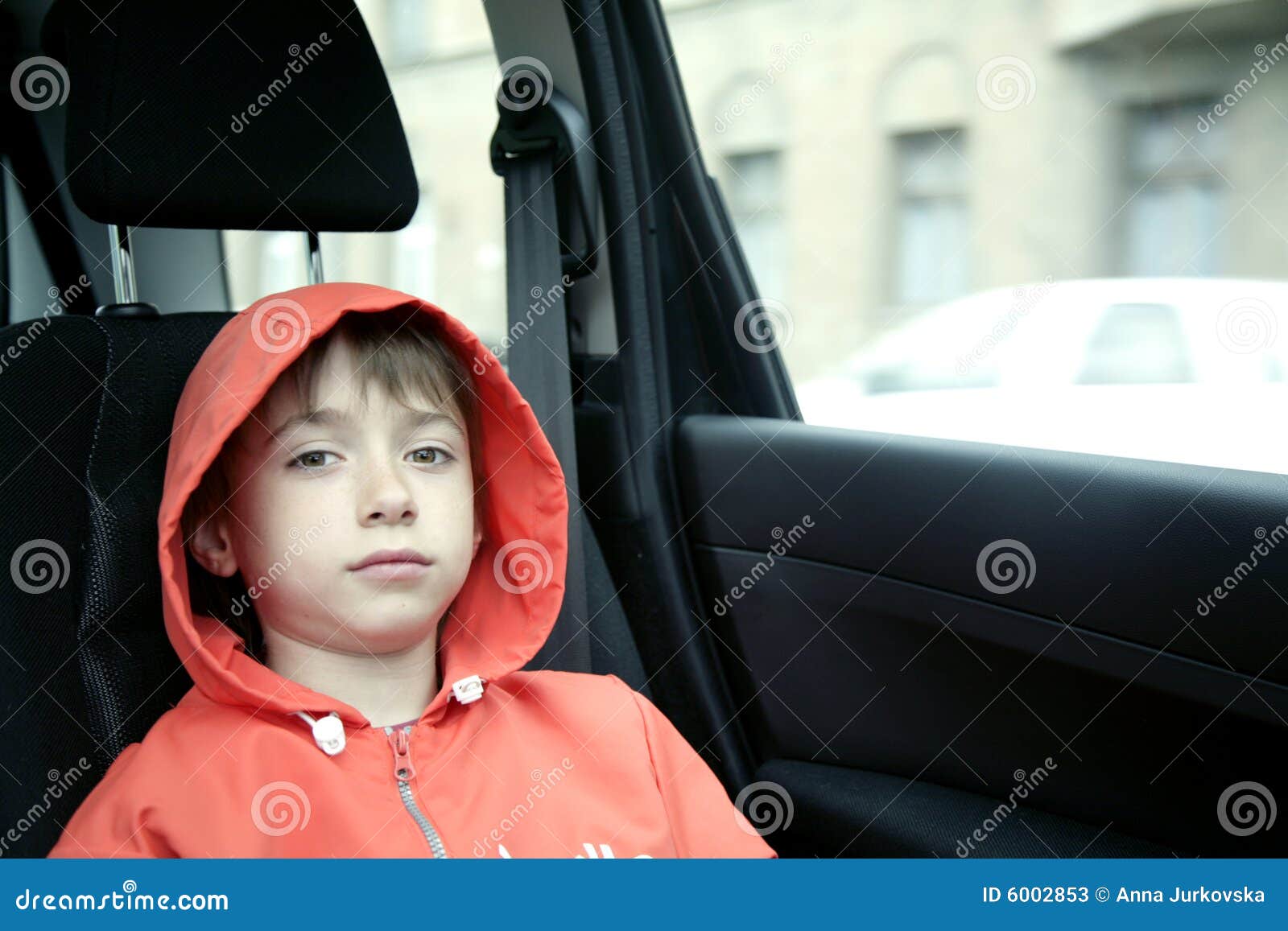 Boy in car stock image. Image of child, safety, little - 6002853