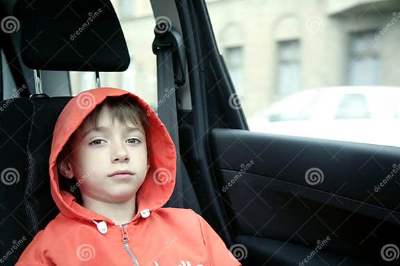 Boy in car stock image. Image of child, safety, little - 6002853