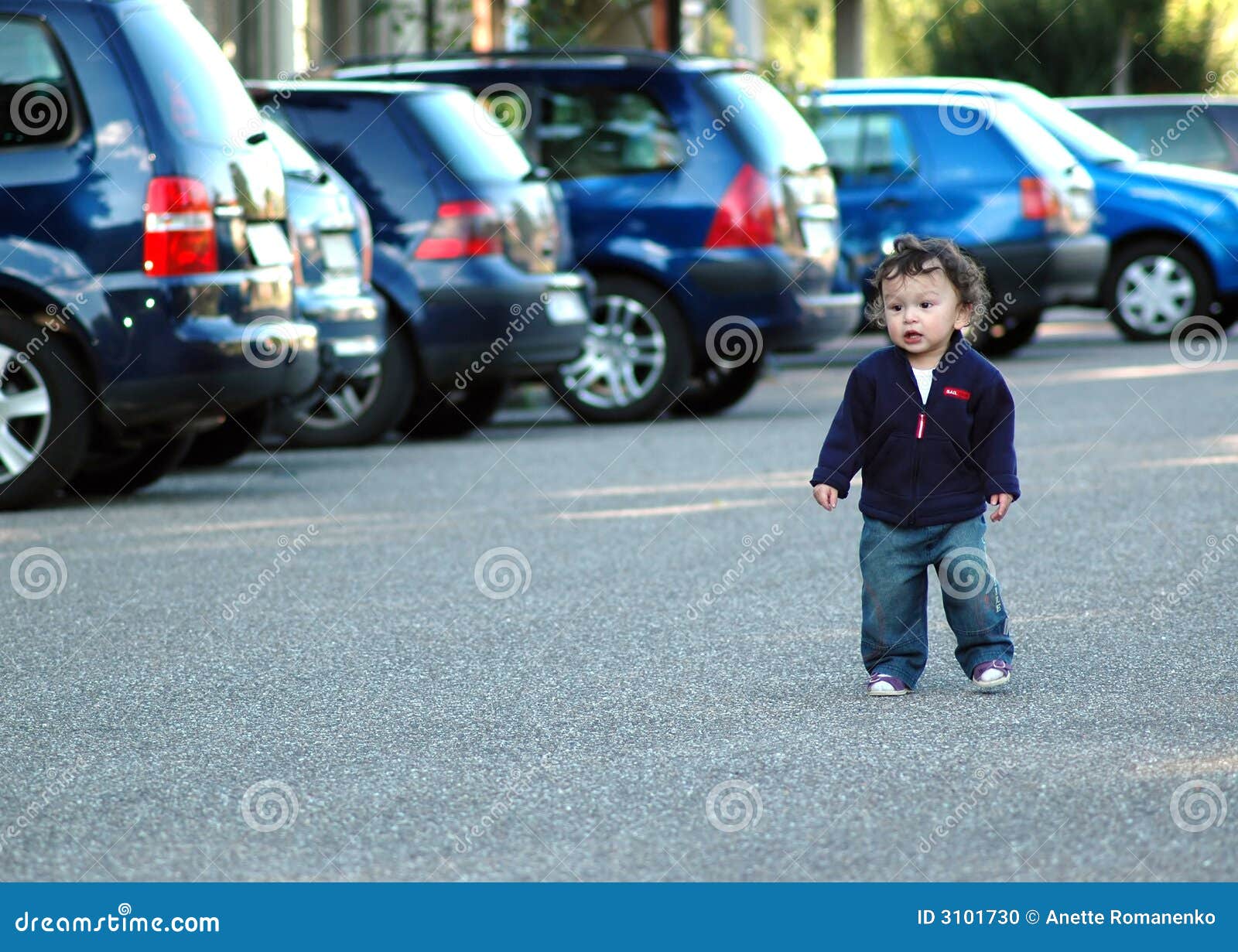 Boy by cars. stock photo. Image of little, innocence, cute - 3101730