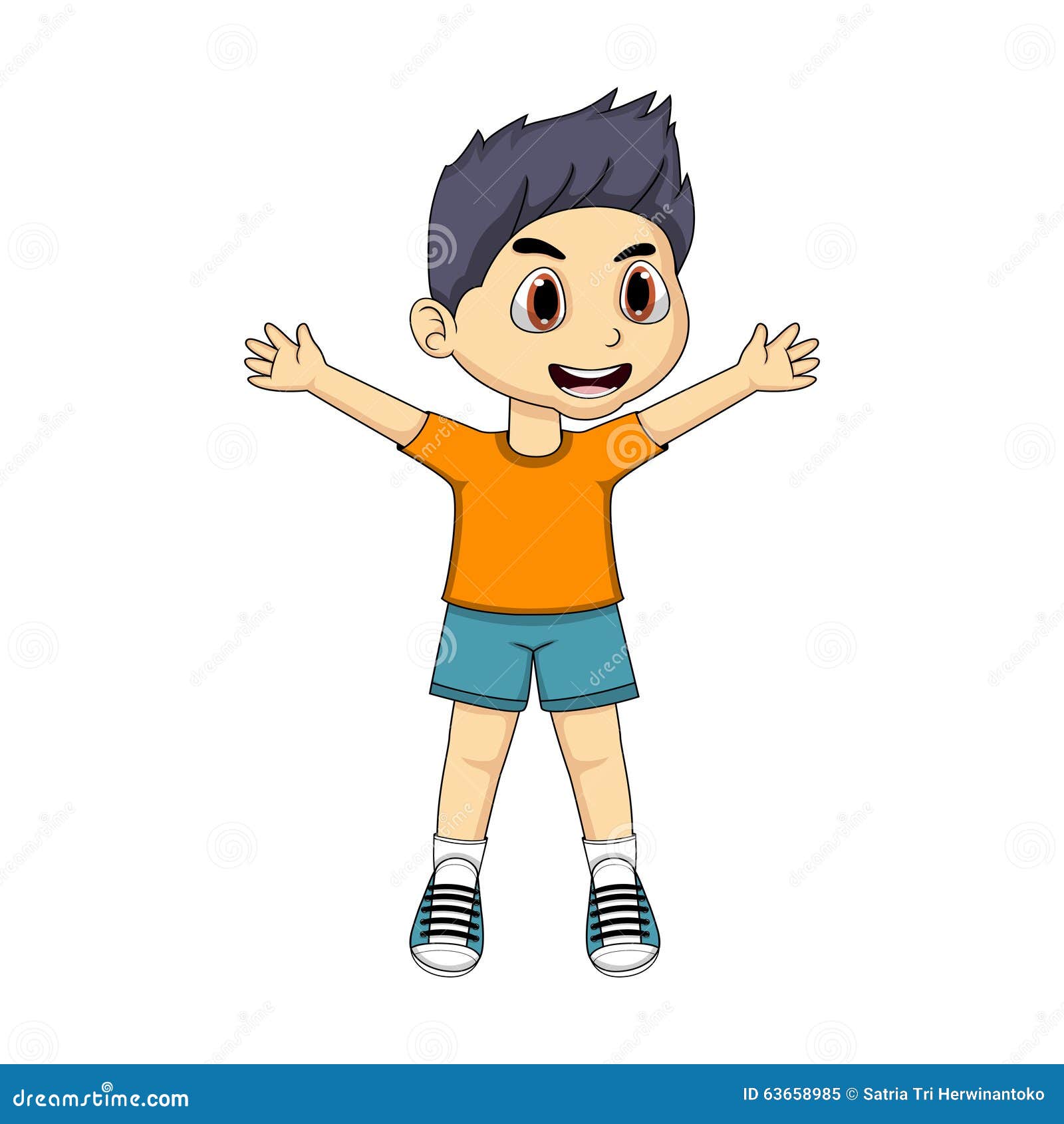 Boy Cartoon stock vector. Illustration of healthy, little - 63658985