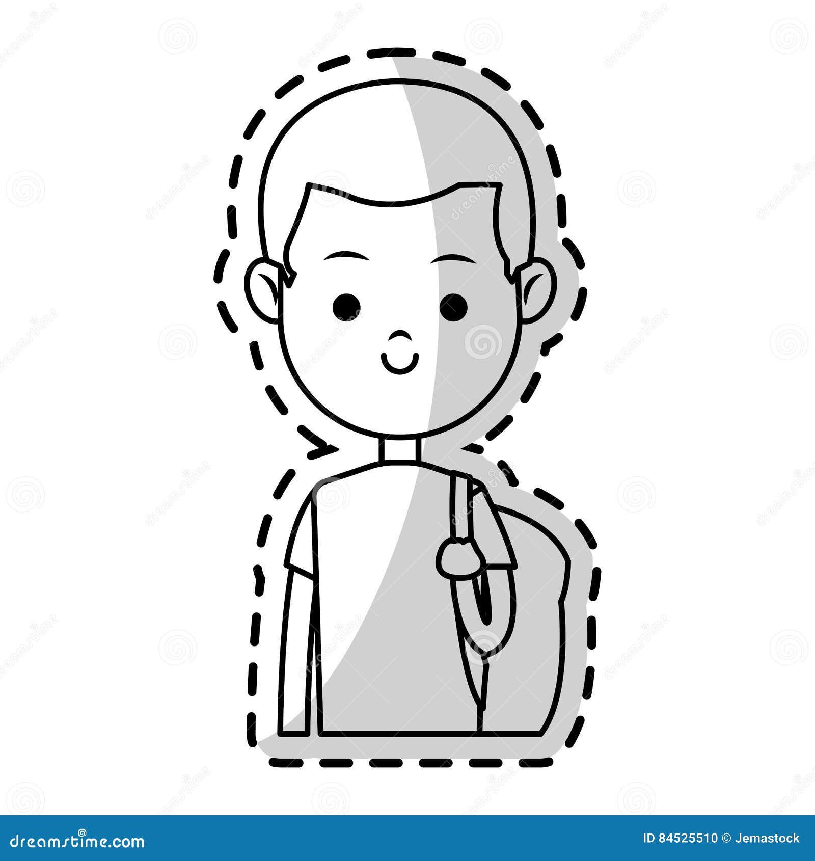 Boy cartoon icon stock vector. Illustration of cartoon - 84525510