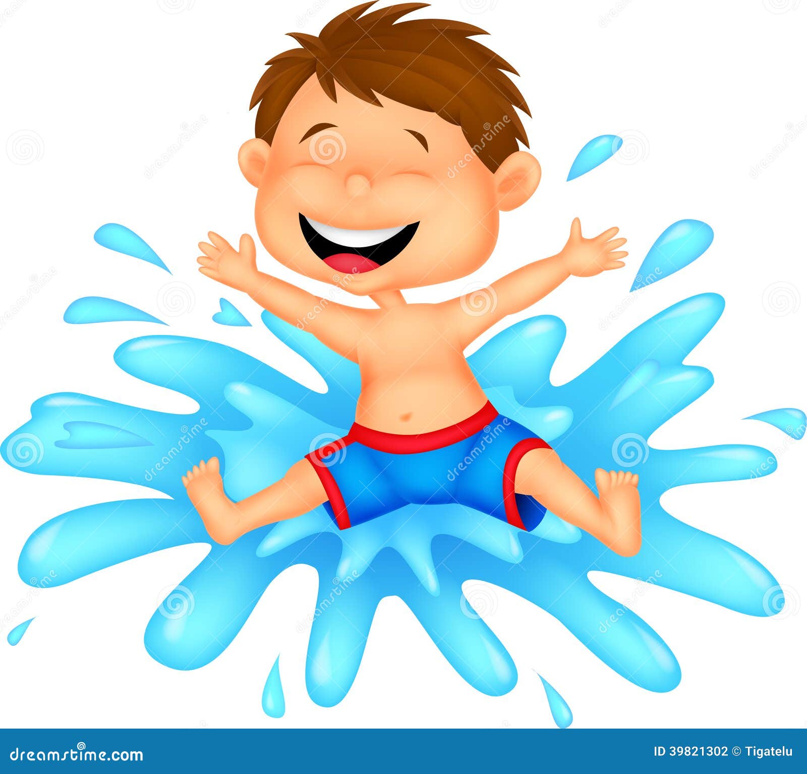 Cartoon Water Play Children Water Splash Stock Illustrations – 6,817