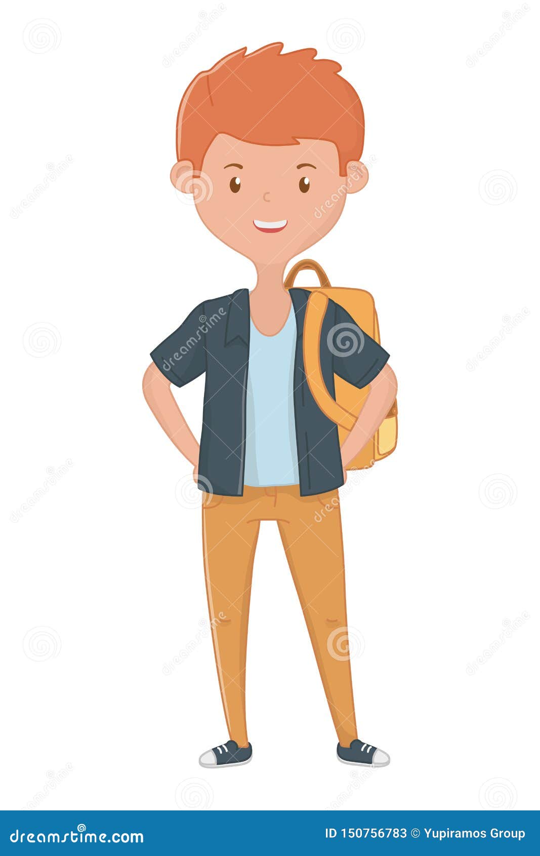 Boy Cartoon of School Design Stock Vector - Illustration of concept ...