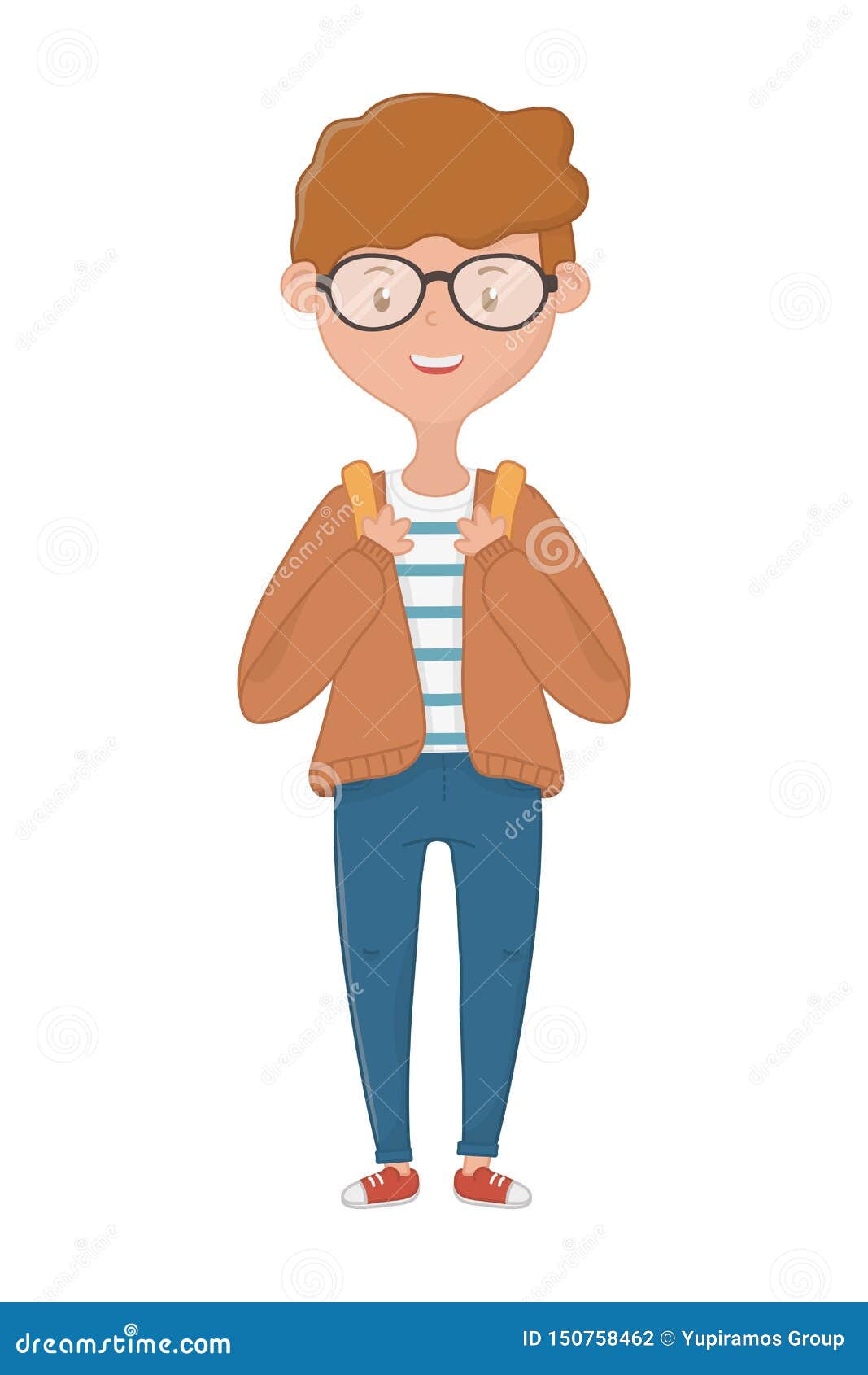 Boy Cartoon of School Design Stock Vector - Illustration of knowledge ...
