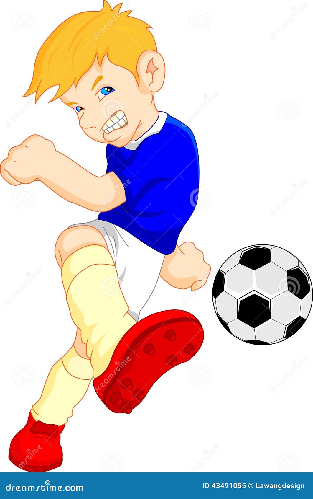 Boy Cartoon Soccer Player | CartoonDealer.com #43491055