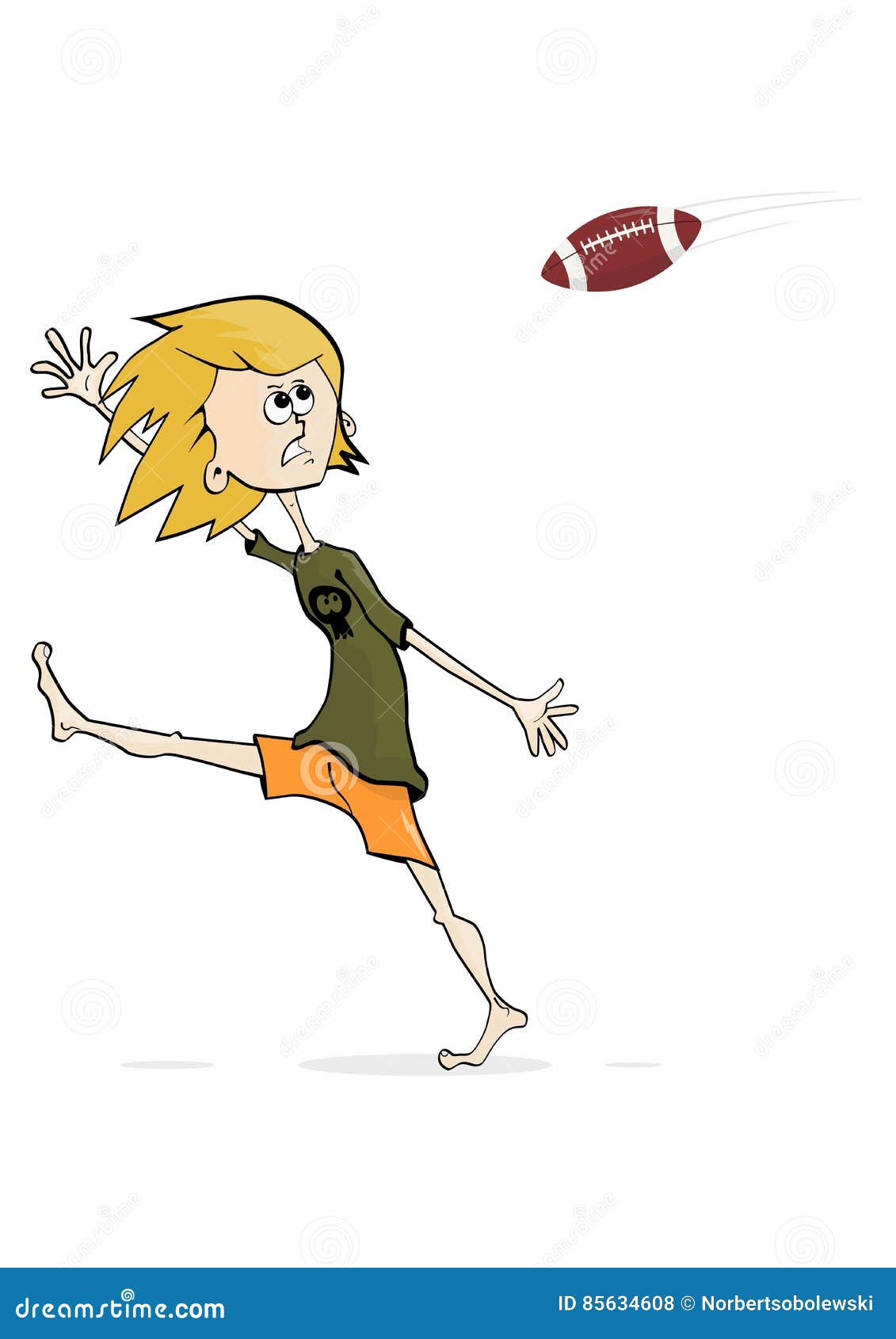 Boy catching the ball stock vector. Illustration of graphic - 85634608