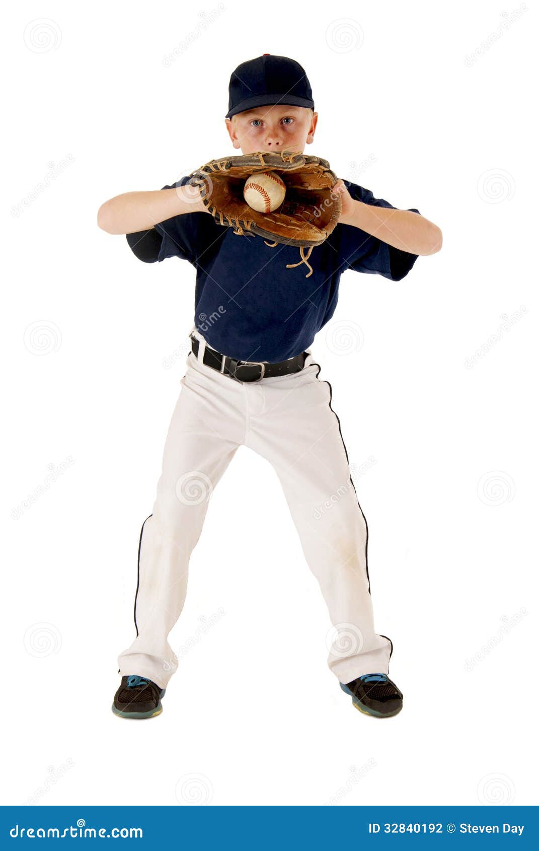 Boy catching baseball stock photo. Image of belt, baseball - 32840192