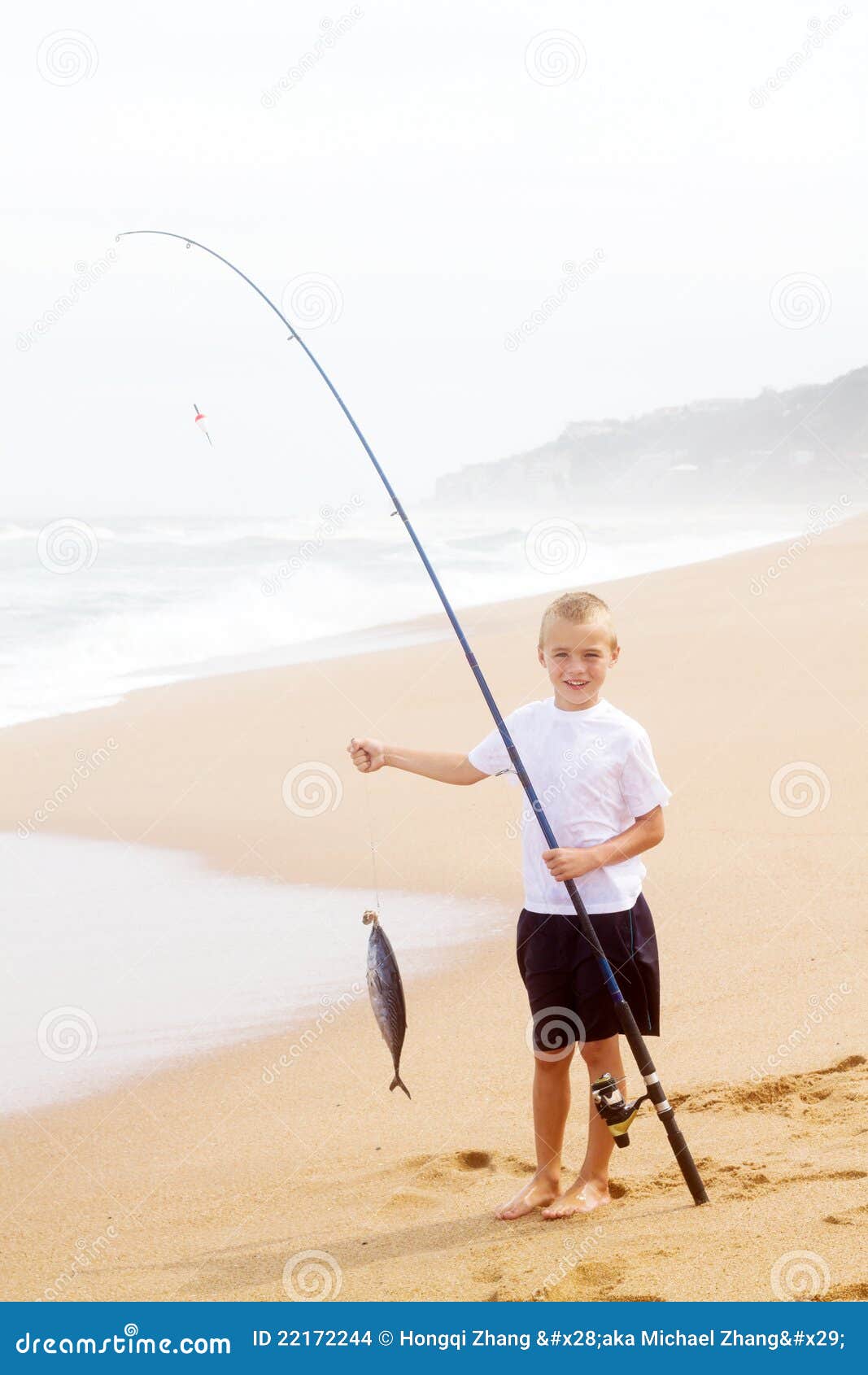Boy catching fish stock photo. Image of interest, lifestyle - 22172244